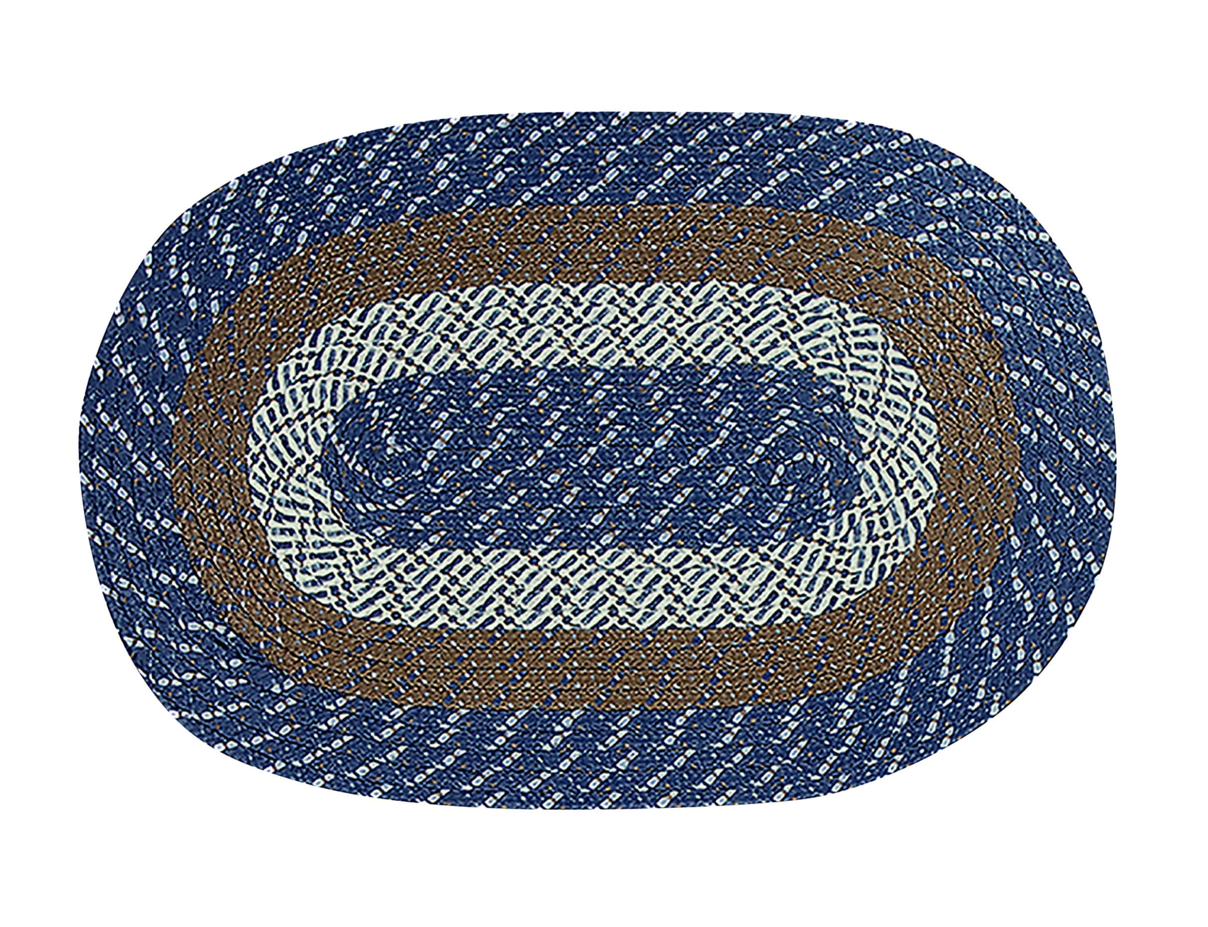 Better Trends 20" x 30" Oval Braided Rug 100% Polypropylene Durable and ...