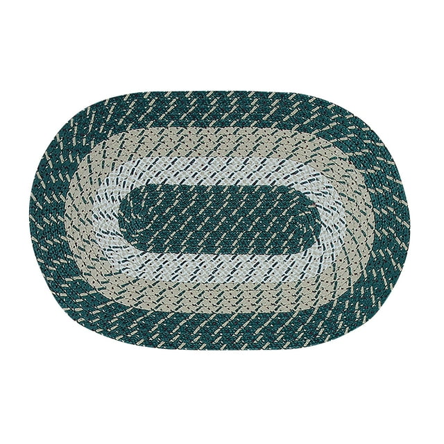 Better Trends 20" x 30" Oval Braided Rug 100% Polypropylene Durable and ...