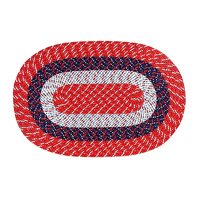 Better Trends 20" x 30" Oval Braided Rug 100% Polypropylene Durable and ...