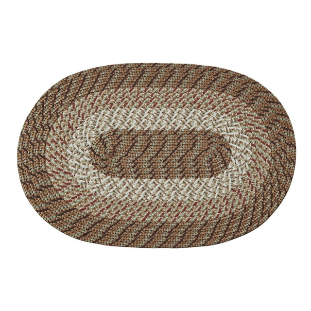 Better Trends Country Polypropylene 30" x 50" Braided Rug, Indoor Use ...