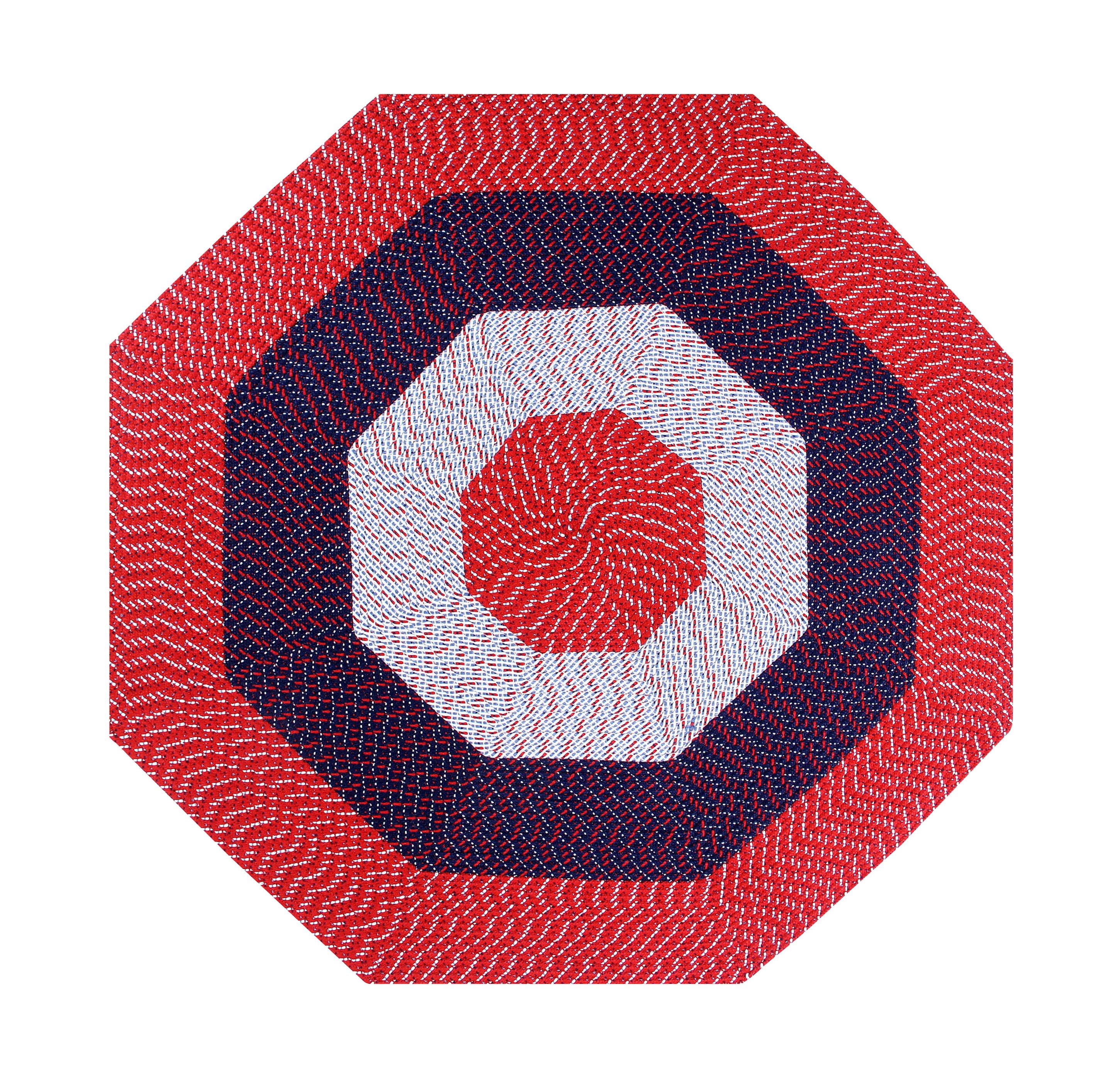 Better Trends 96" Octagonal Braided Rug 100% Polypropylene Durable and ...