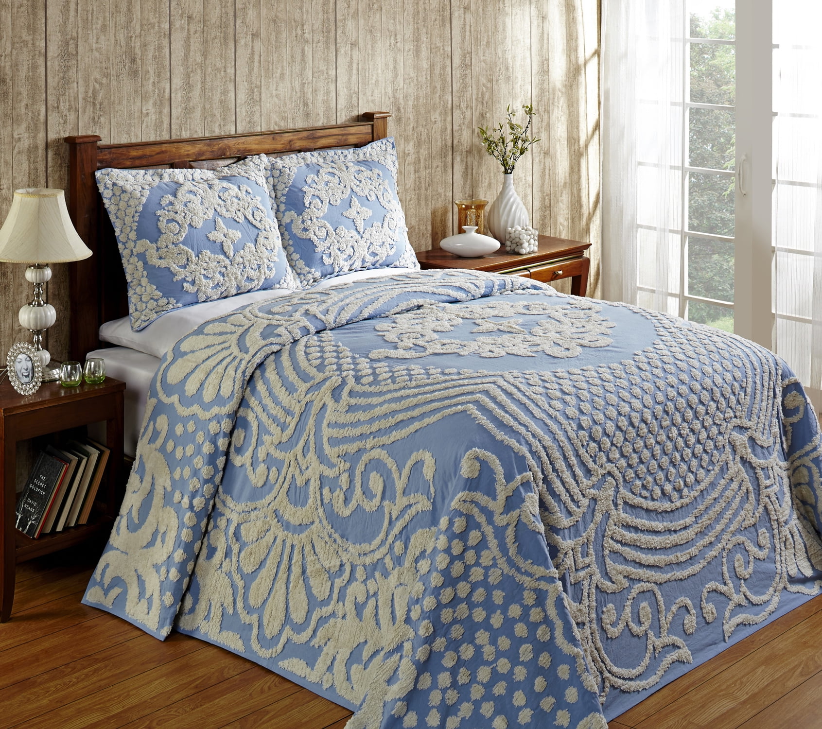 Better Trends Chenille Bedspread For Twin Size Bed 100% Cotton ...