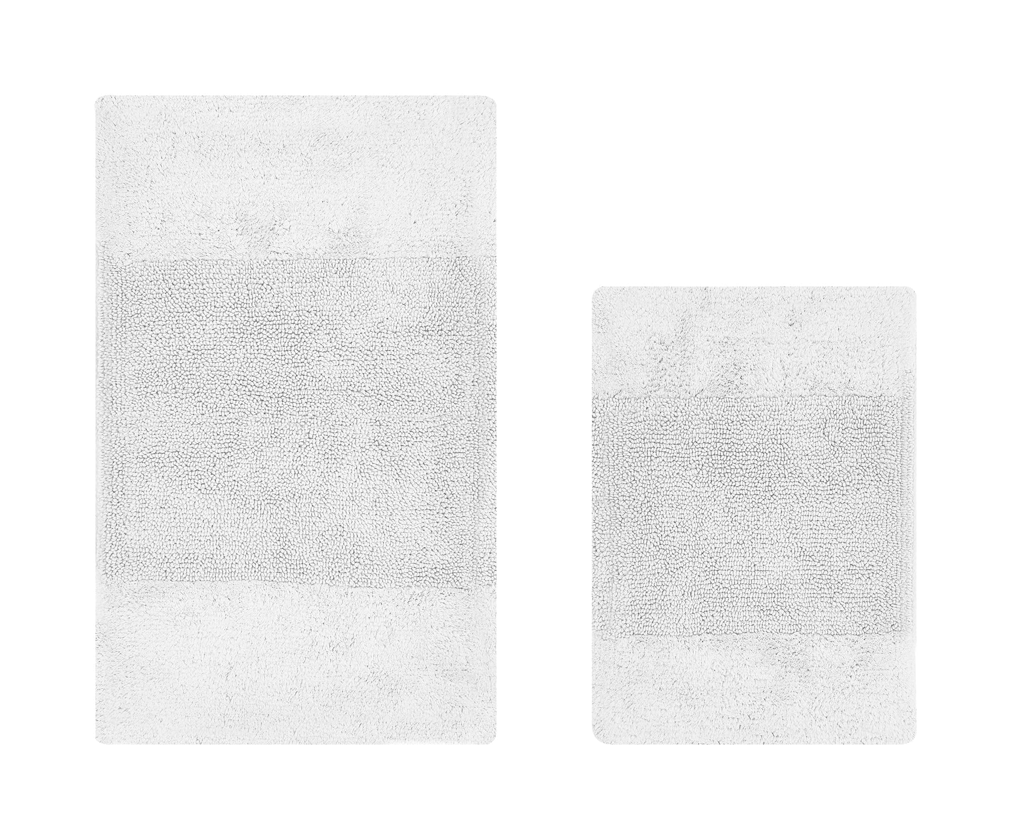 Better Trends 2 Piece Bathroom Rug Set, 100% Cotton, Extra Soft Tufted ...