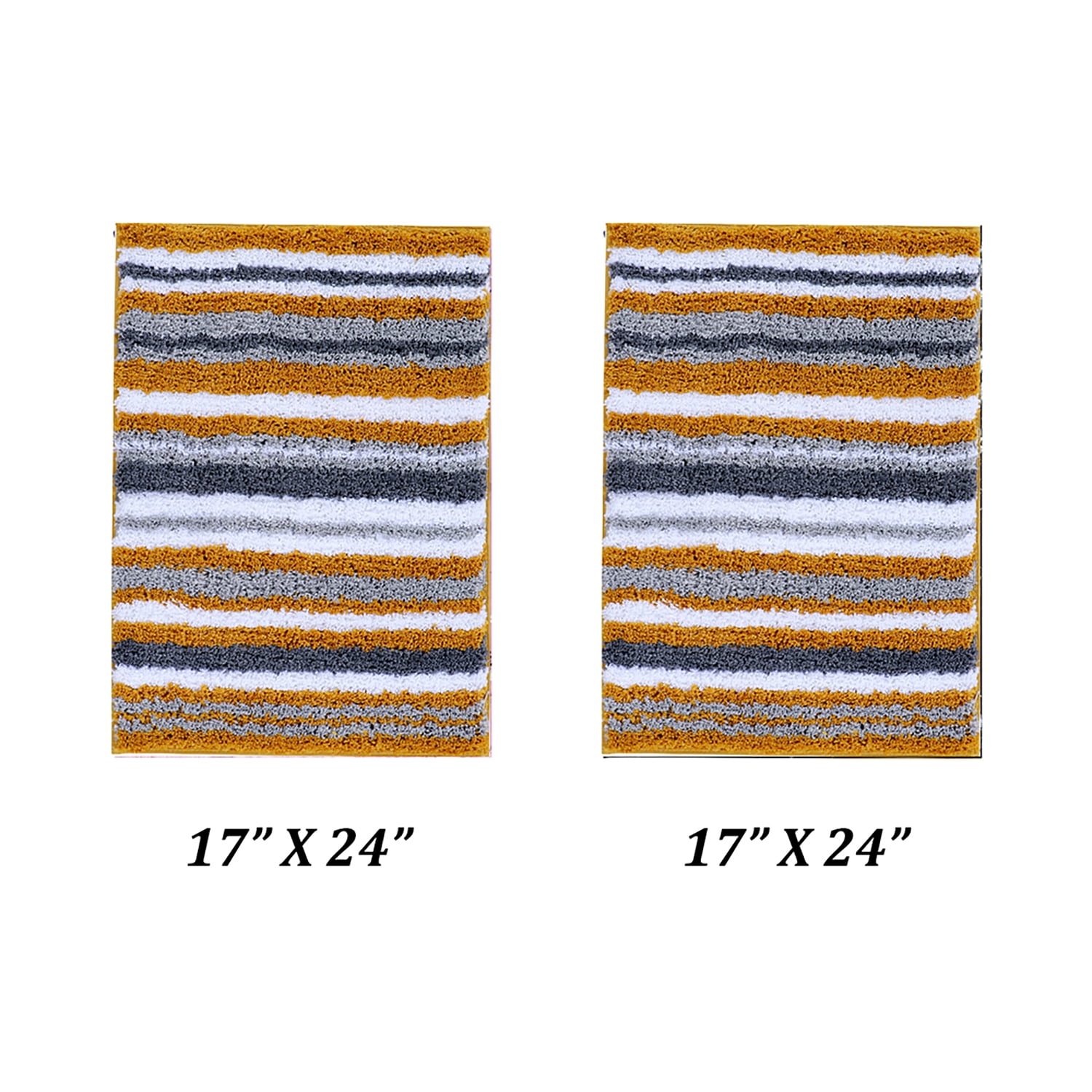 Better Trends 2 Piece Bathroom Rug Set 100% Polyester Soft Water ...