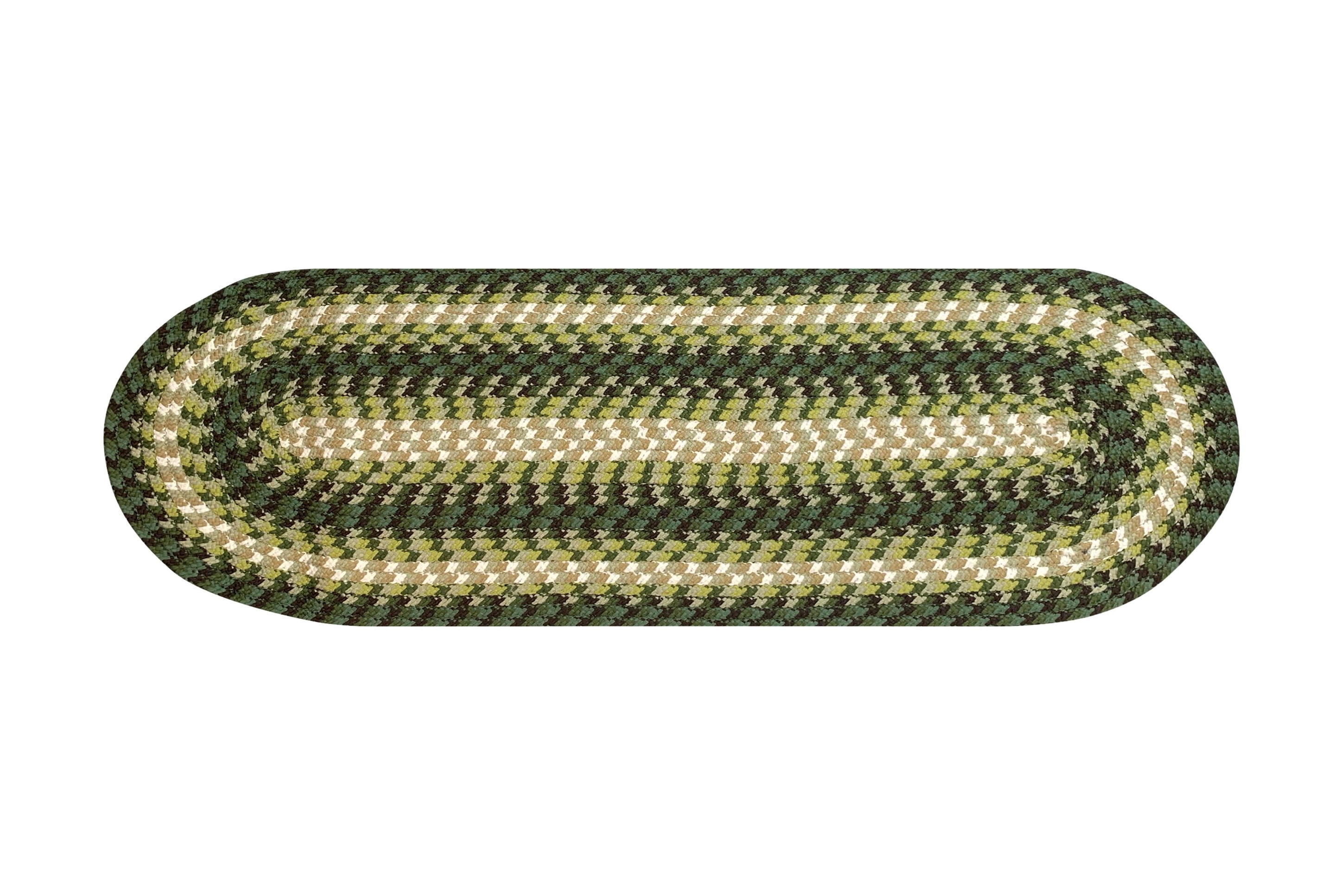 Better Trends 24" x 72" Runner Braided Rug 100% Polypropylene Durable ...