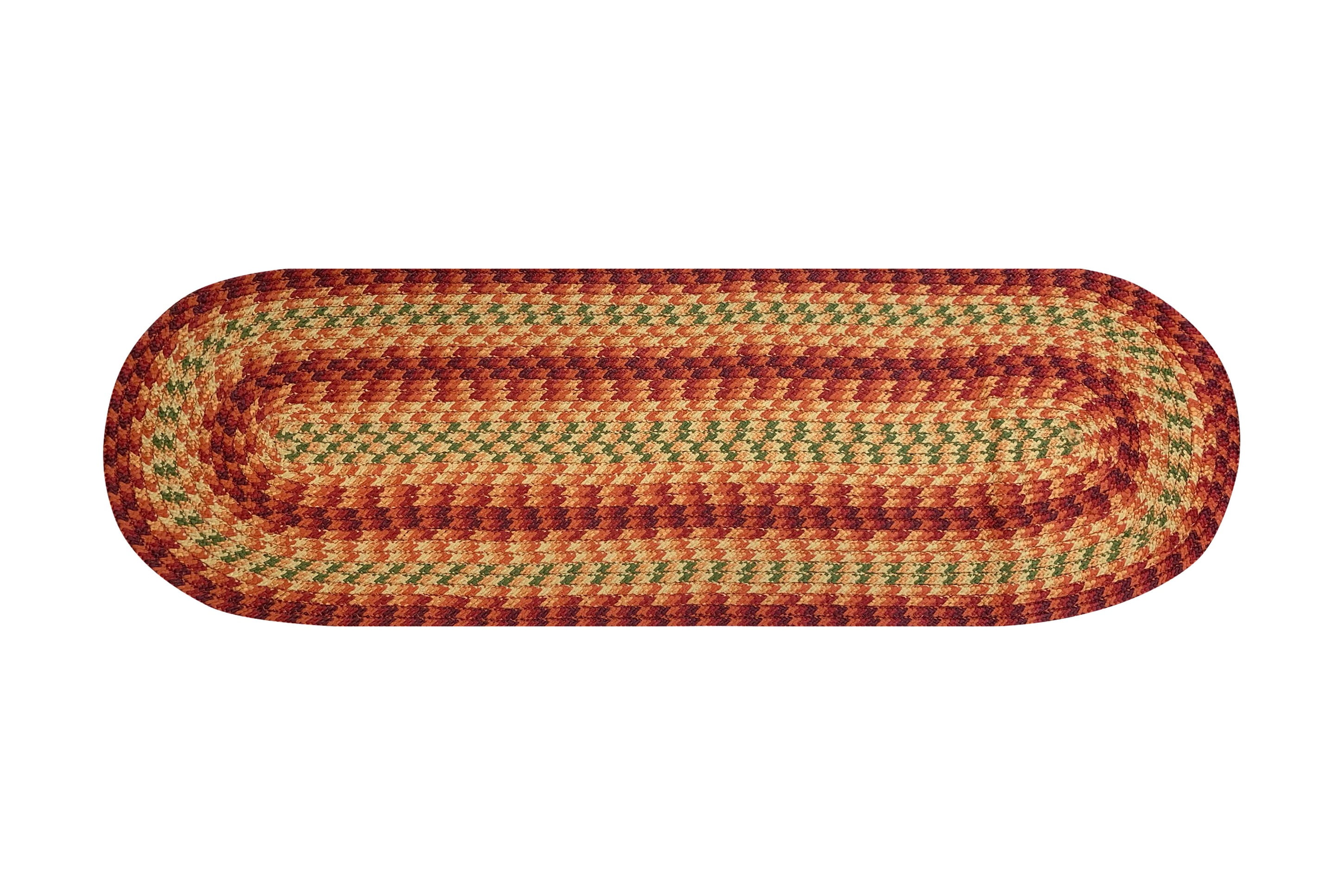 Better Trends 24" x 72" Runner Braided Rug 100% Polypropylene Durable ...