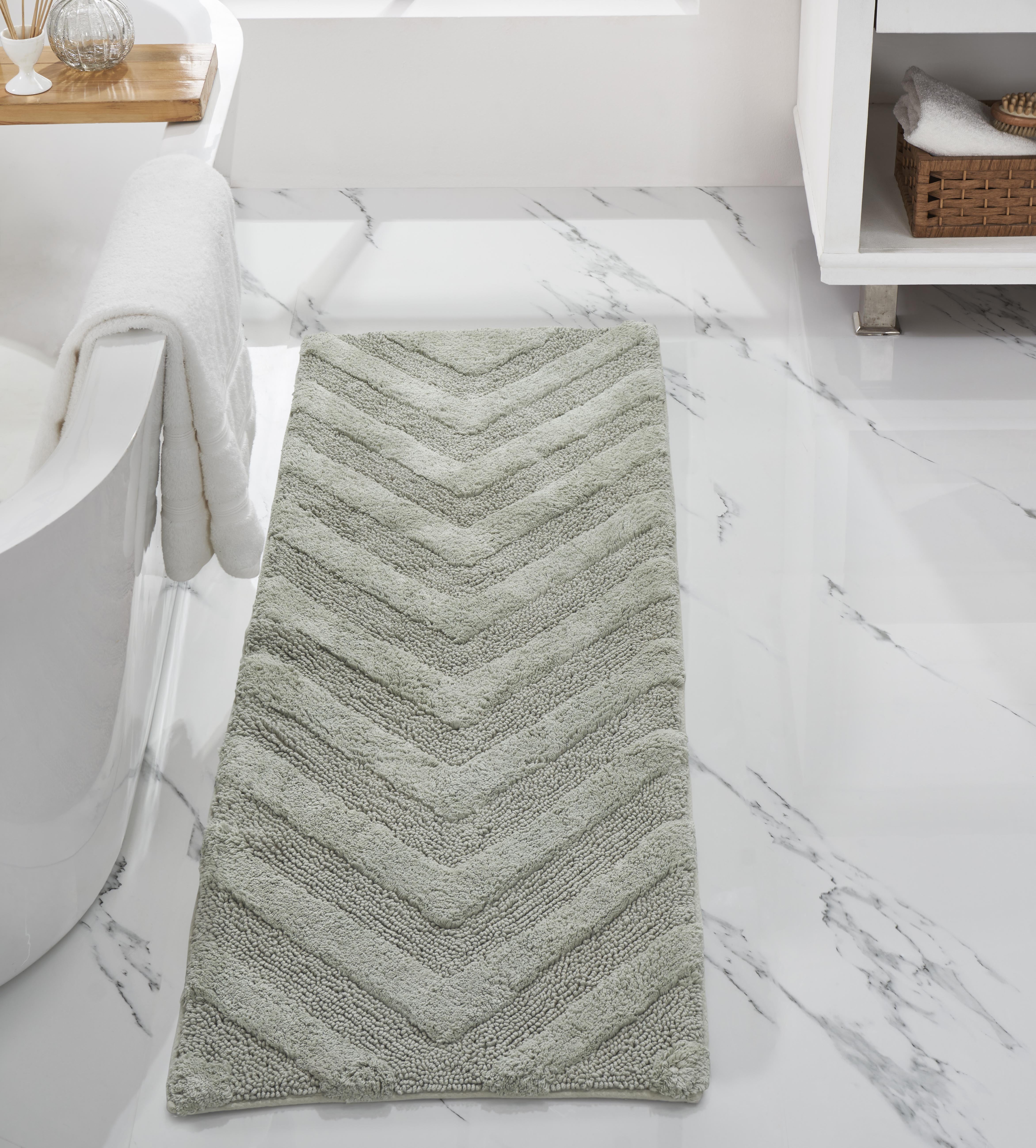 Better Trends Long Runner Bathroom Rug Extra Soft Non-Slip Bath Mat ...