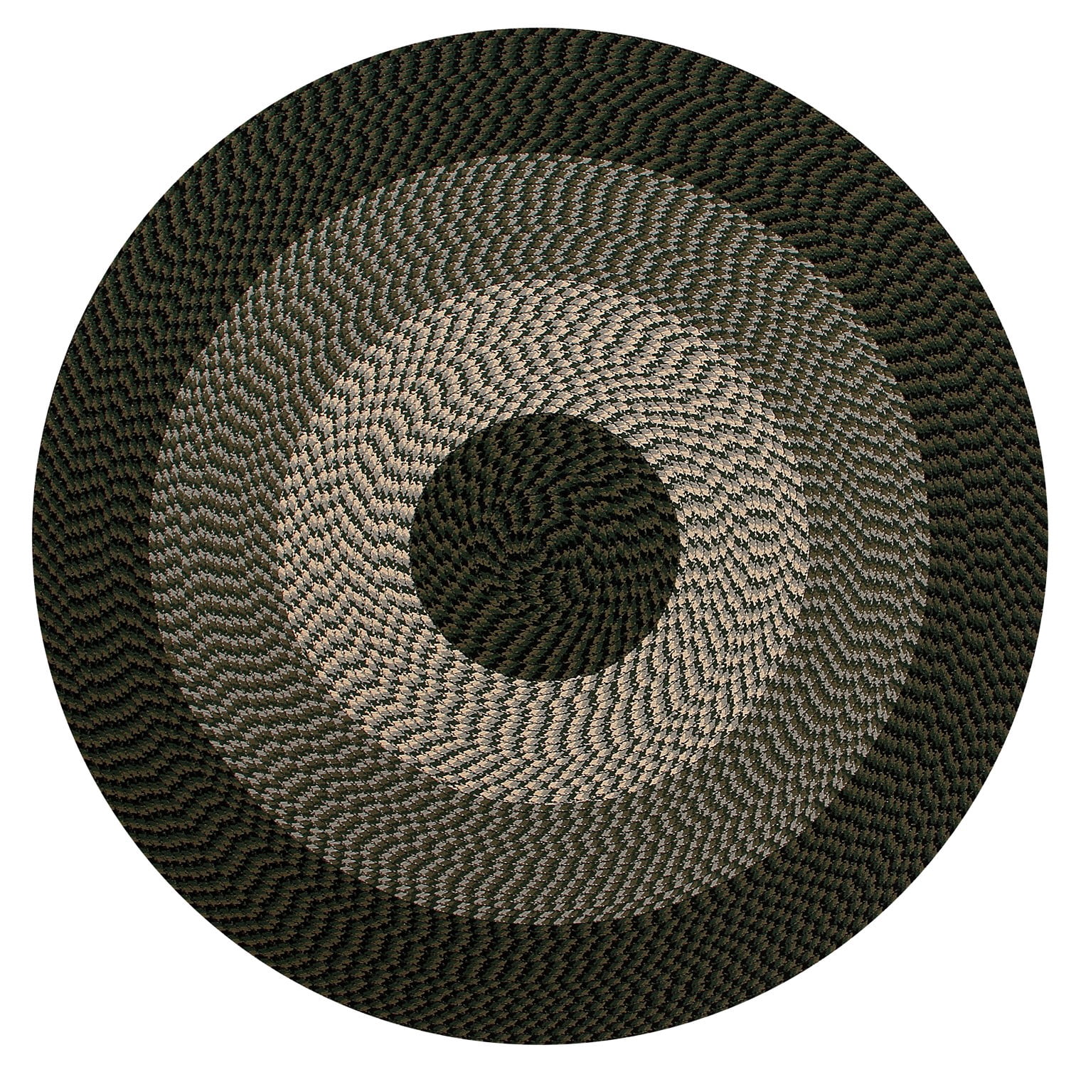 Better Trends 72" Round Oval Brided Rug 100% Polypropylene Durable ...