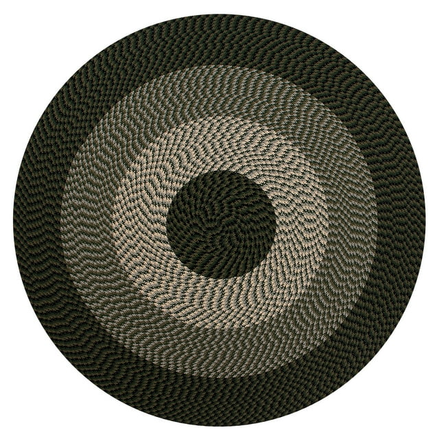 Better Trends Hunter Stripe Alpine Polypropylene Braided Rug, 6' x 6 ...