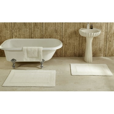 "Modern Threads Washable Bathroom Mats, 2 Pack Non-Slip Bath Rug Set ...