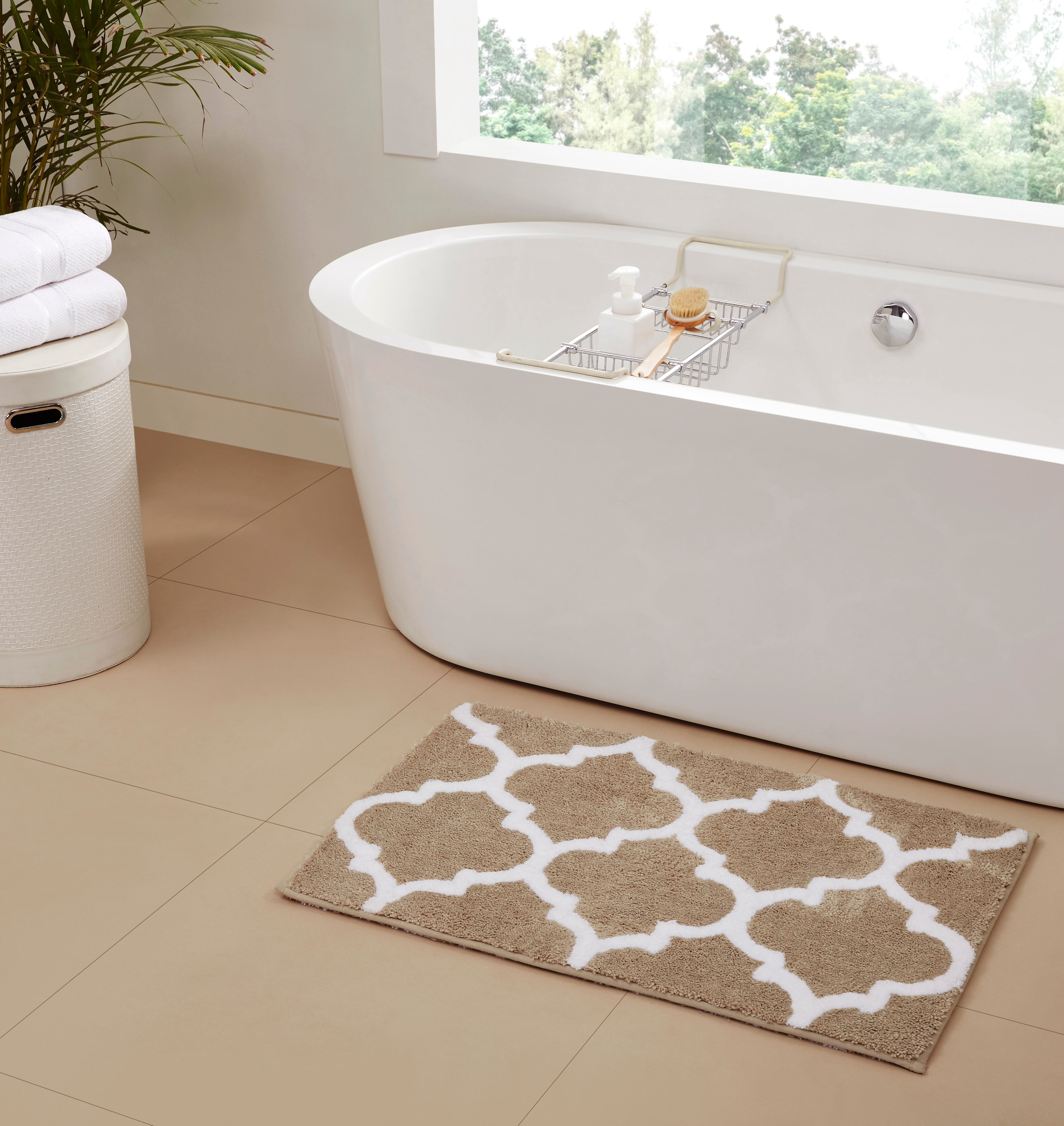 Better Trends 24" x 40" Bathroom Rugs 100% Polyester Soft Water ...