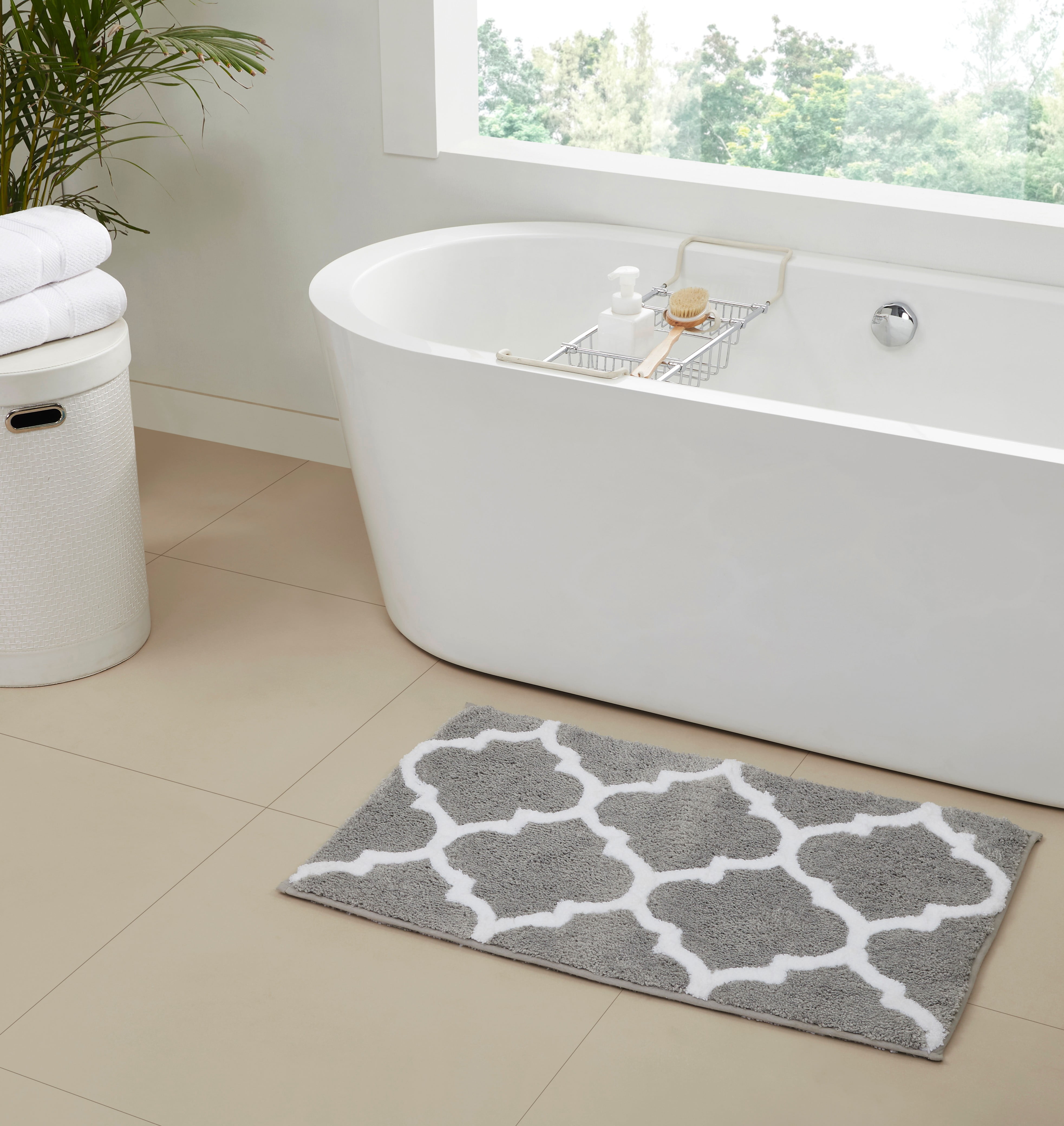 Better Trends 24" x 40" Bathroom Rugs 100% Polyester Soft Water ...