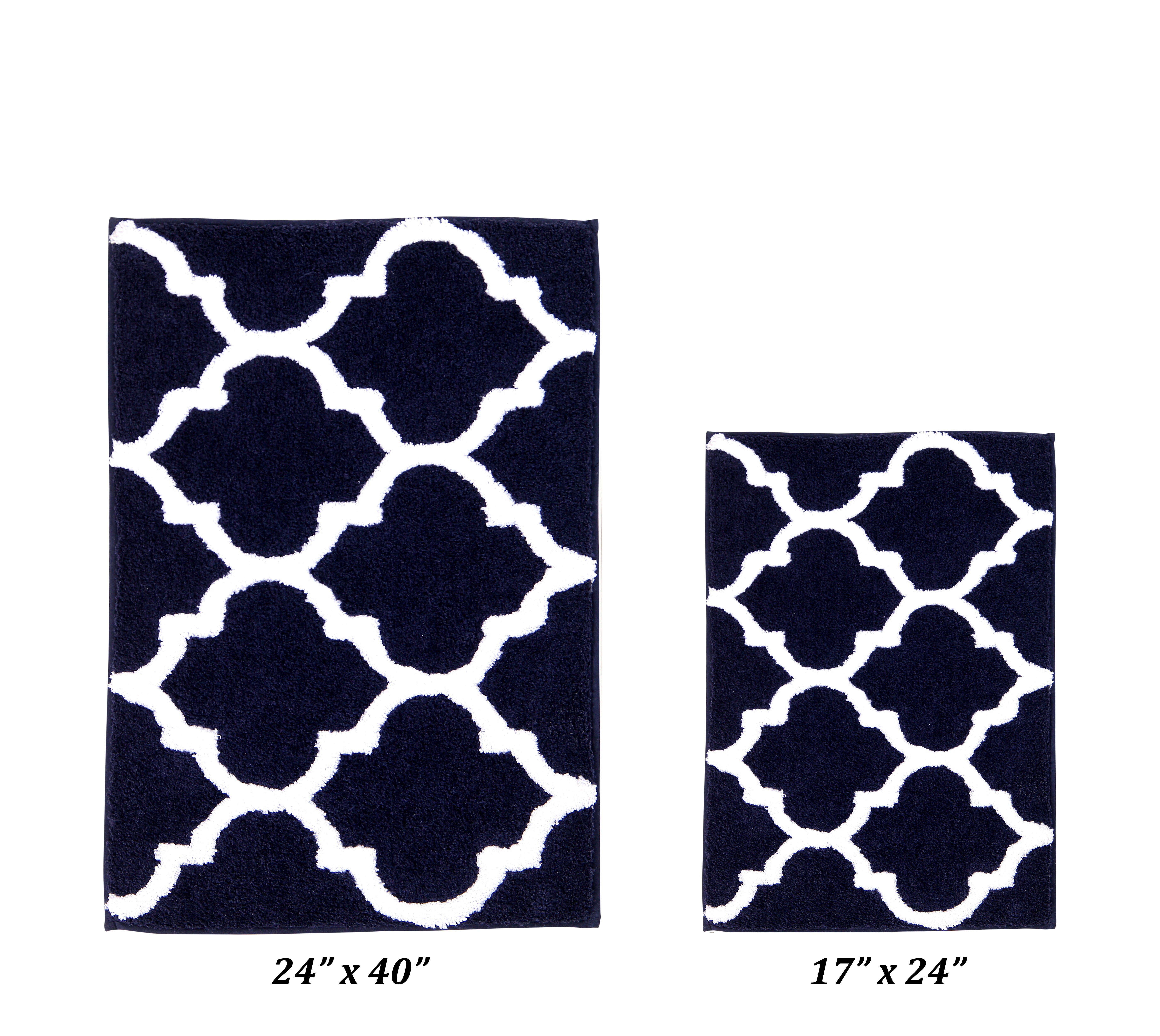 Better Trends Marrakesh Collection 100% Polyester 2 PC (17" x 24" | 24 ...