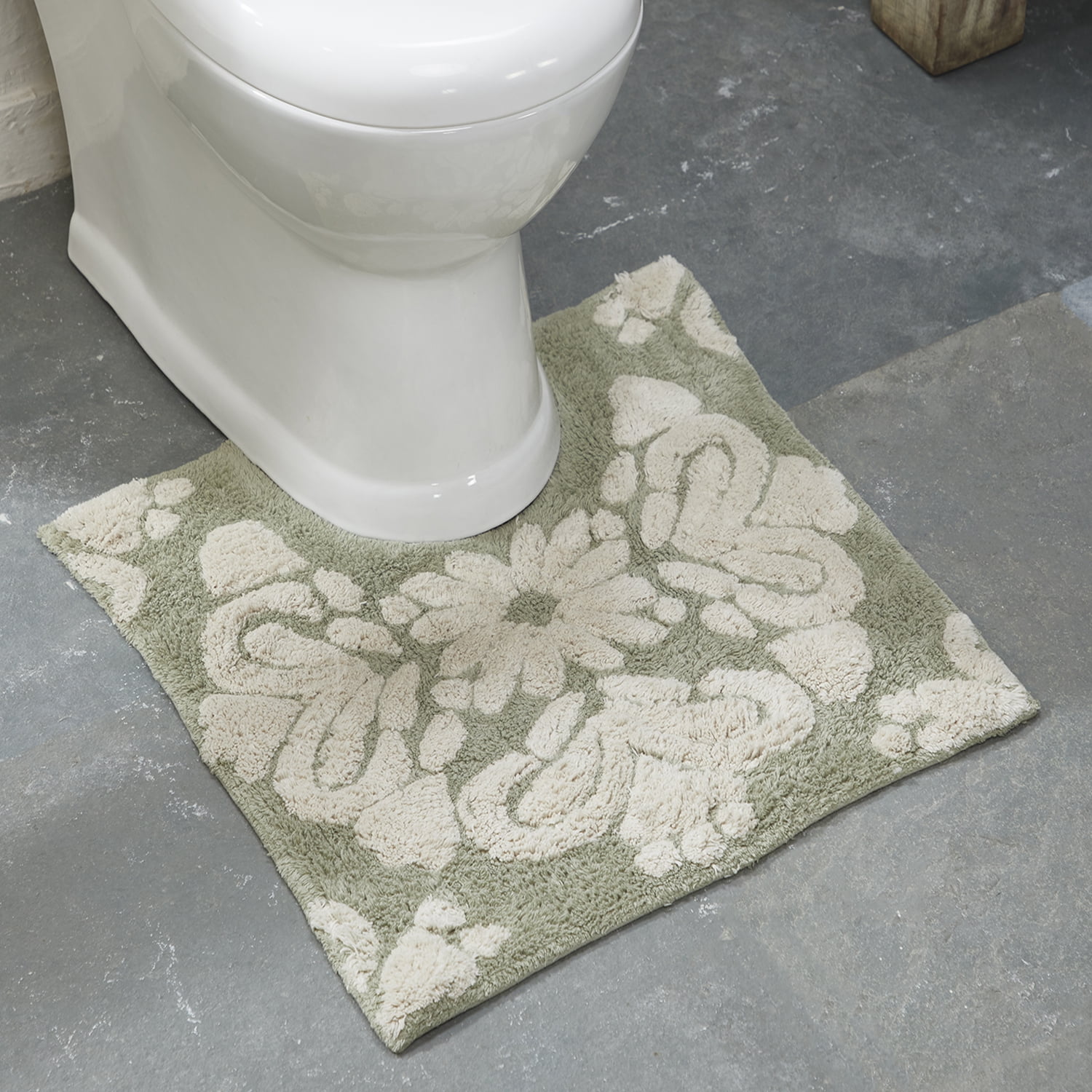 Better Trends U-Shape Toilet Rug 100% Cotton, Non-Slip Rug, Water ...