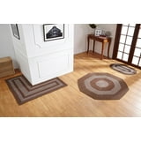 Better Trends Oval Braided Rug, 22" x 40", Reversible Indoor Entryway ...