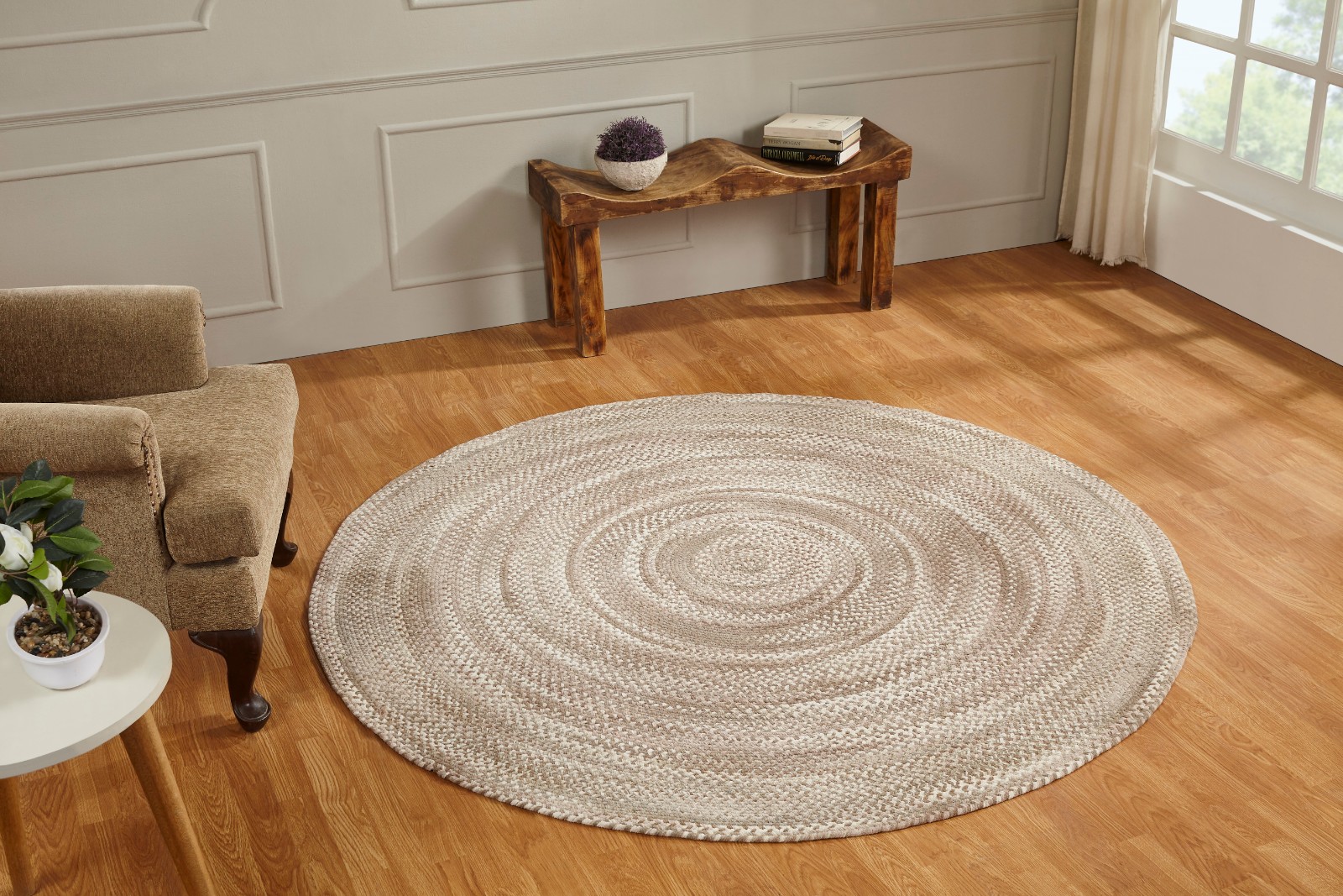 Better Trends Ombre Braid Braided Reversible Indoor Area Utility Rug ...