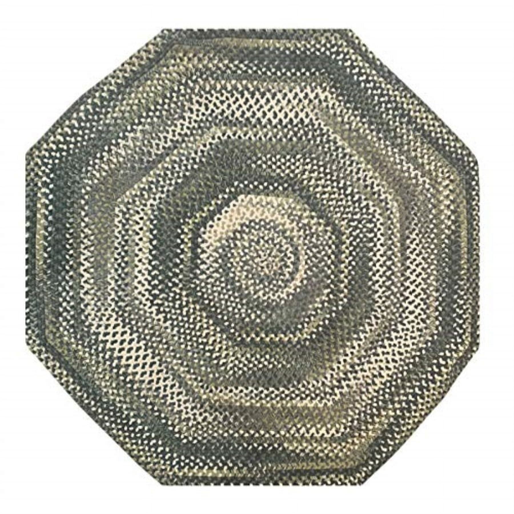 Better Trends Ombre Reversible 100% Cotton 72" Octagonal Braided Rug ...