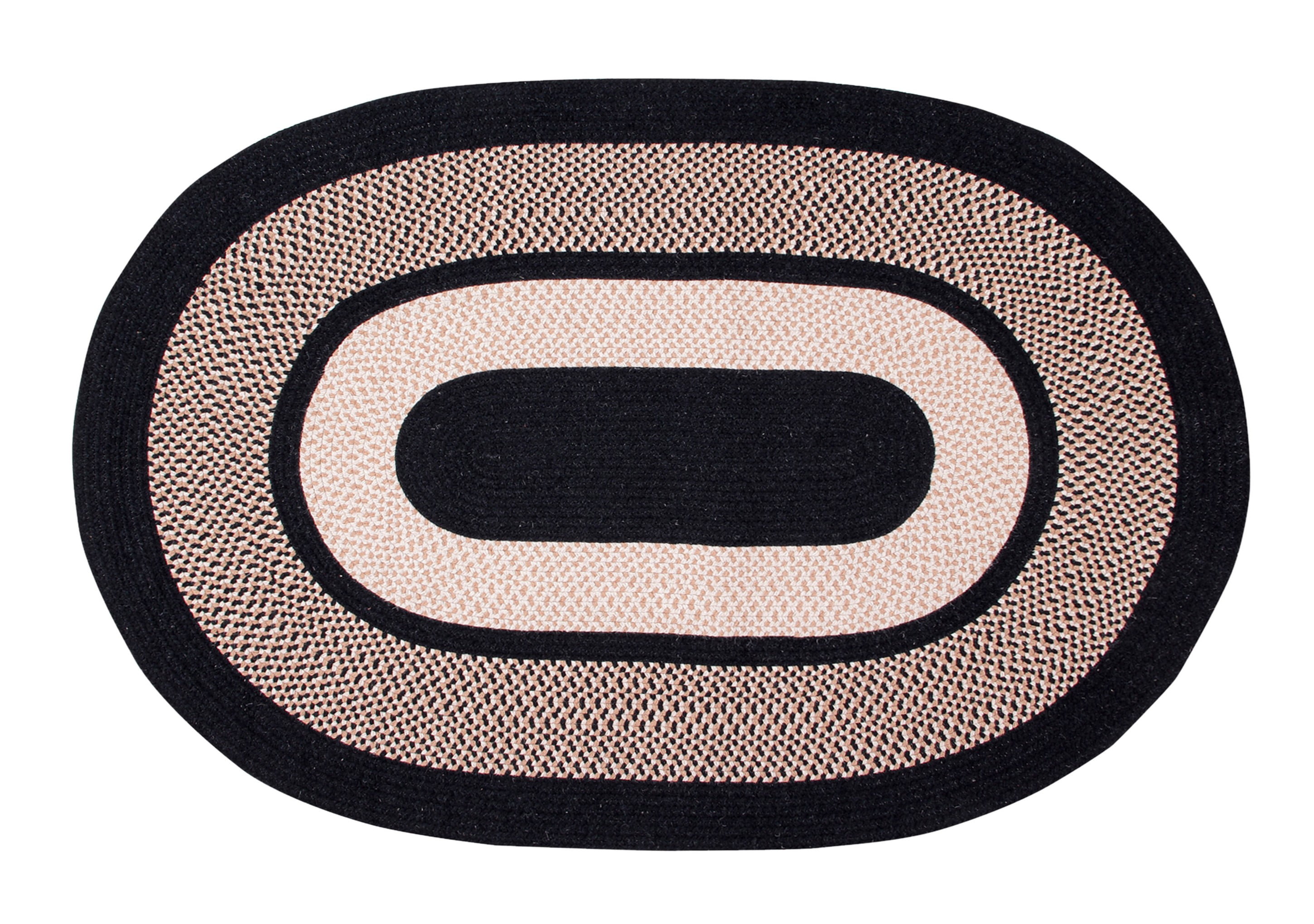 Better Trends Portland Braid Reversible Indoor Area Utility Rug, 100% ...