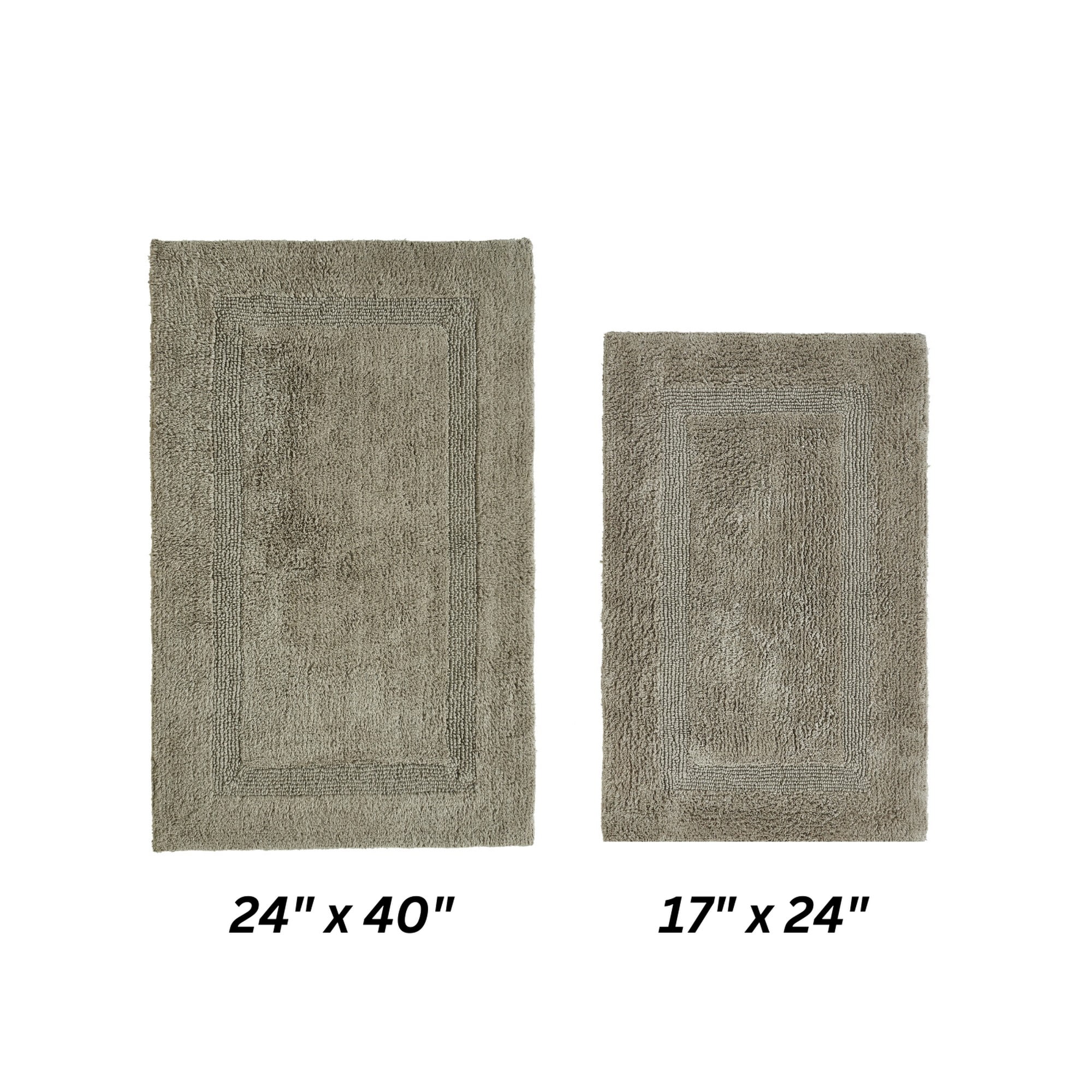 Better Trends Premium 2 Piece Bathroom Rug Set 100% Cotton, Extra Soft ...