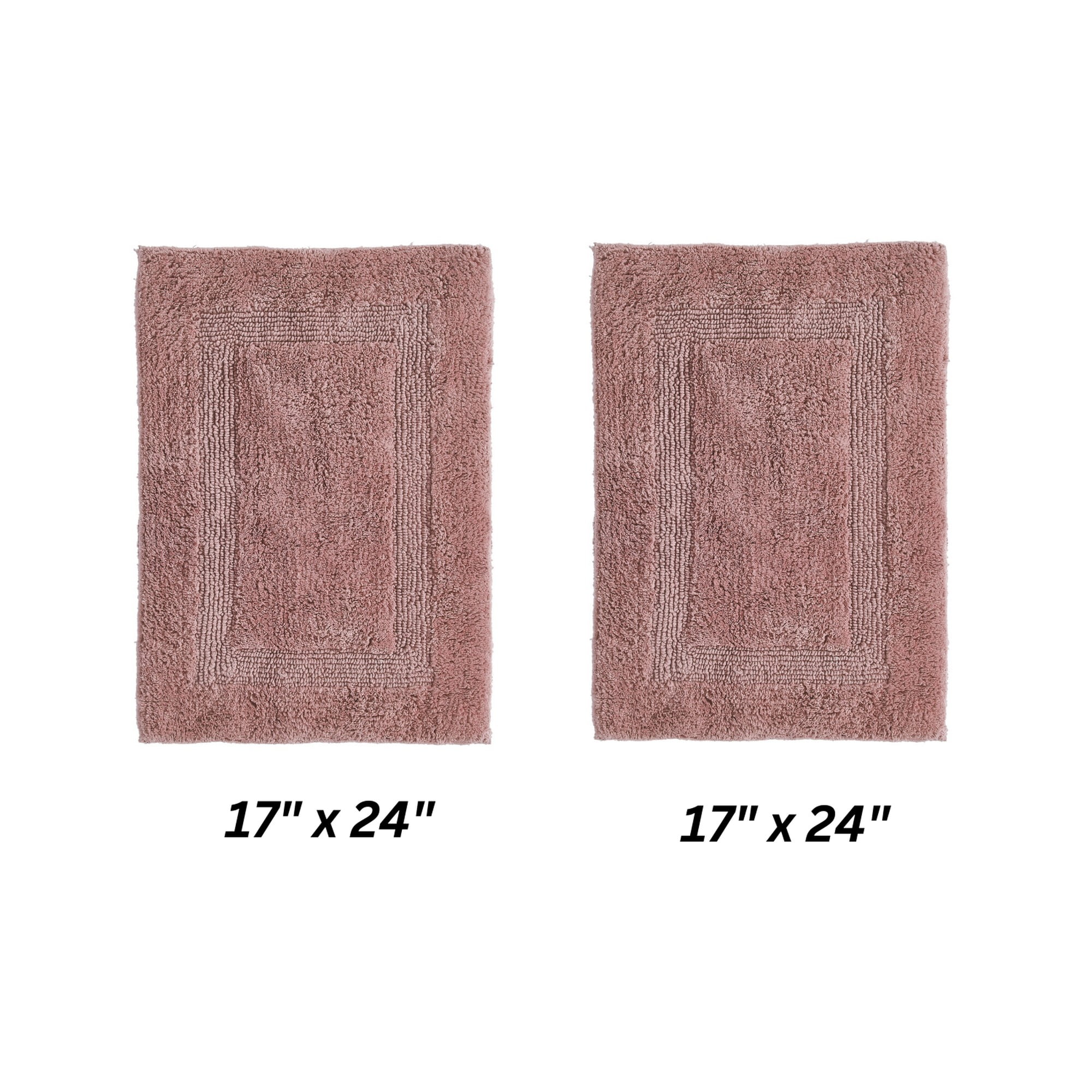 Better Trends Premium 2 Piece Bathroom Rug Set 100% Cotton, Extra Soft ...