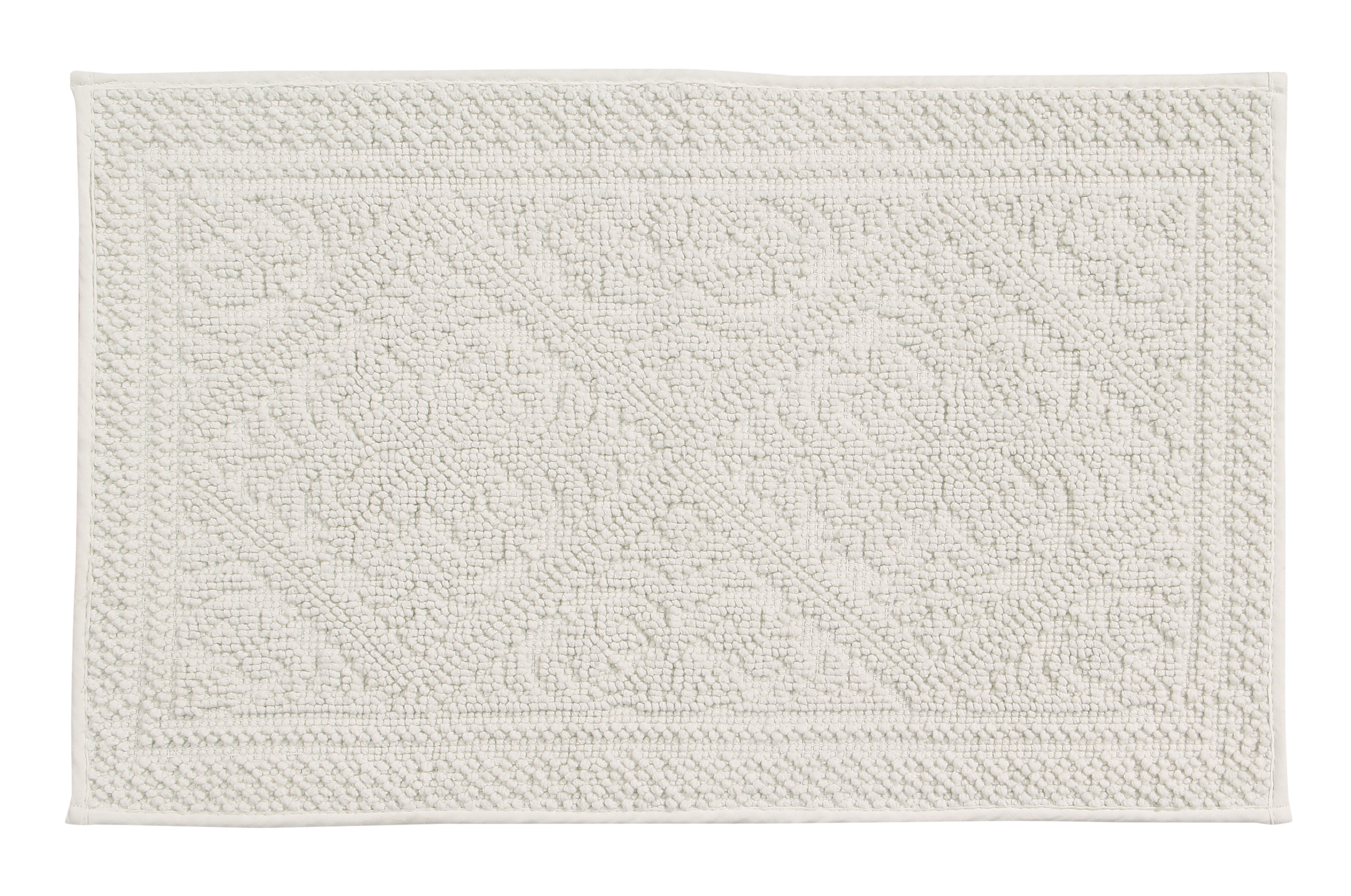 Better Trends Provence 100% Cotton 20" x 60" Bath Rug - White - Walmart.com