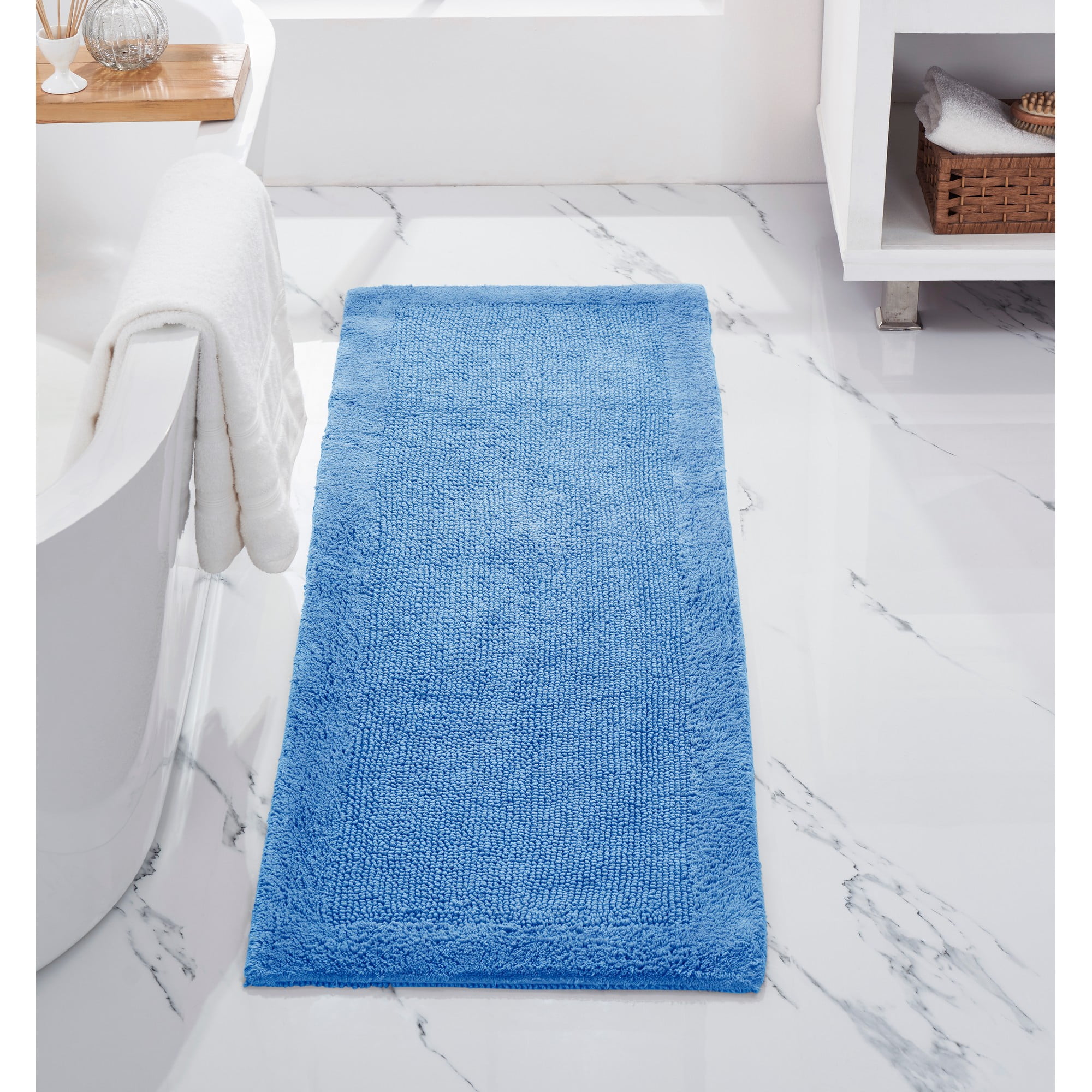 Better Trends 20"x 60" Premium Bathroom Runner Rug 100% Cotton Soft ...