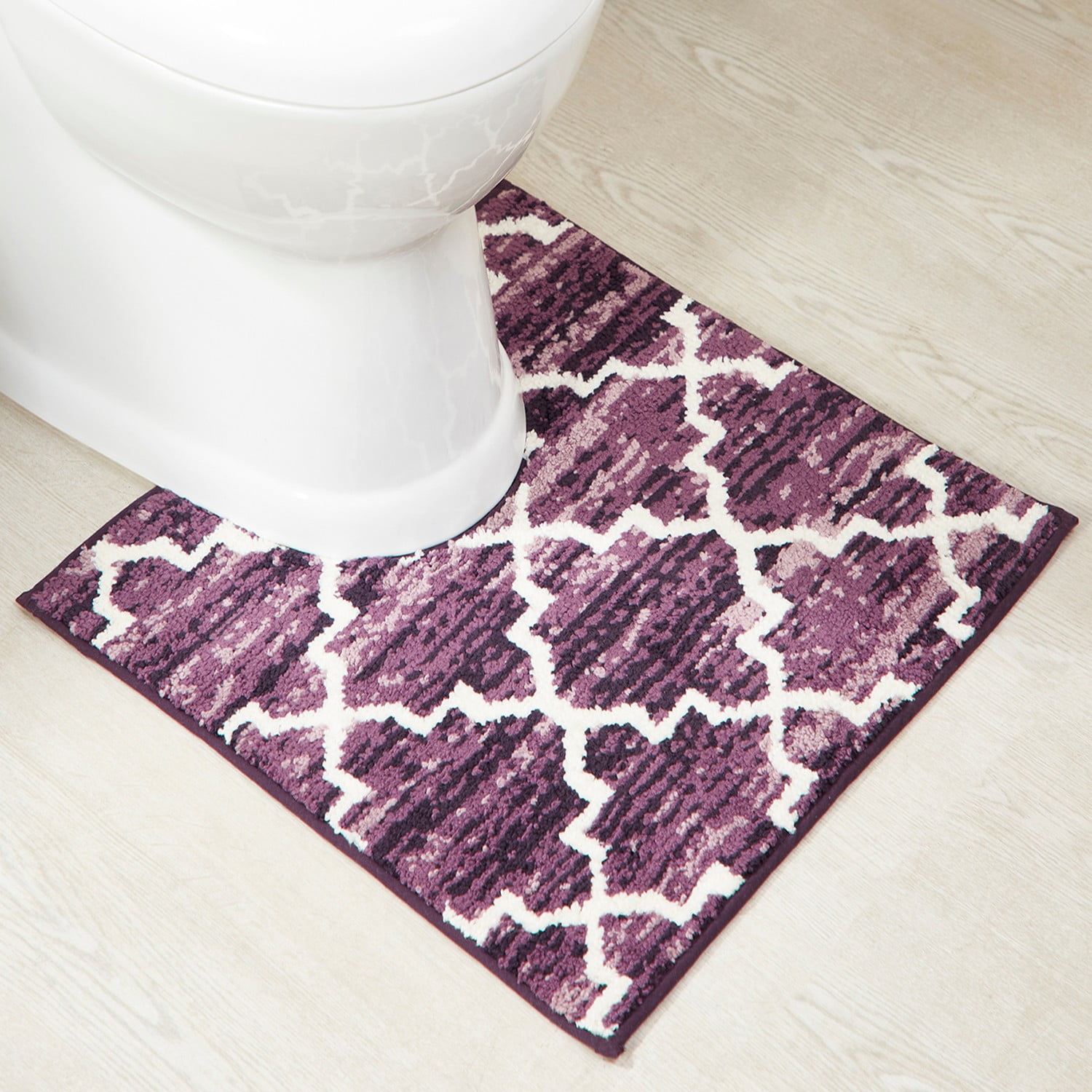 Better Trends 20" x 20" Contour Bathroom Rug, 100% Cotton, Soft, Water ...