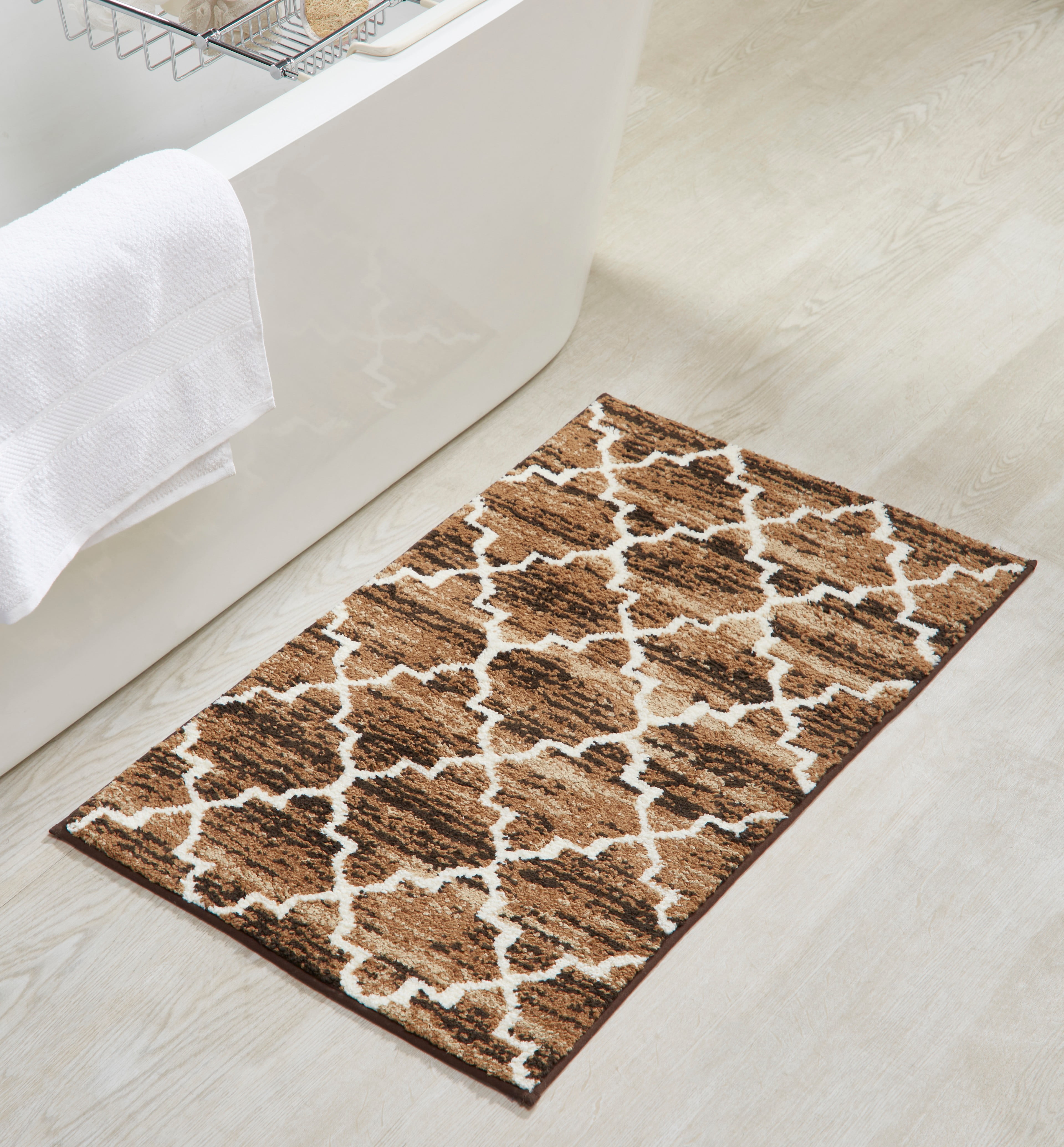 Better Trends 24" x 40" Rectangle Bathroom Rug, 100% Cotton, Soft ...