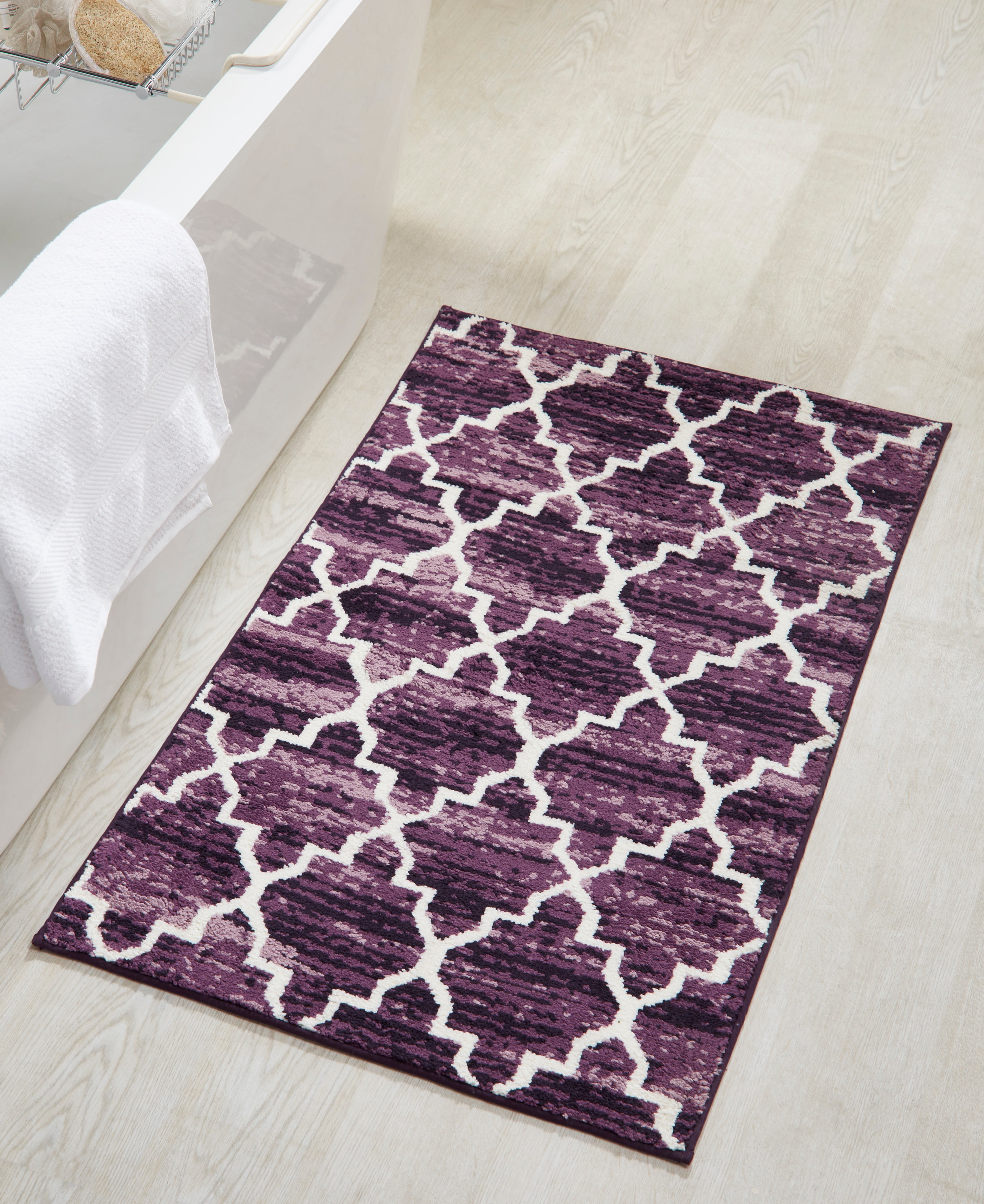 Better Trends 24" x 40" Rectangle Bathroom Rug, 100% Cotton, Soft ...