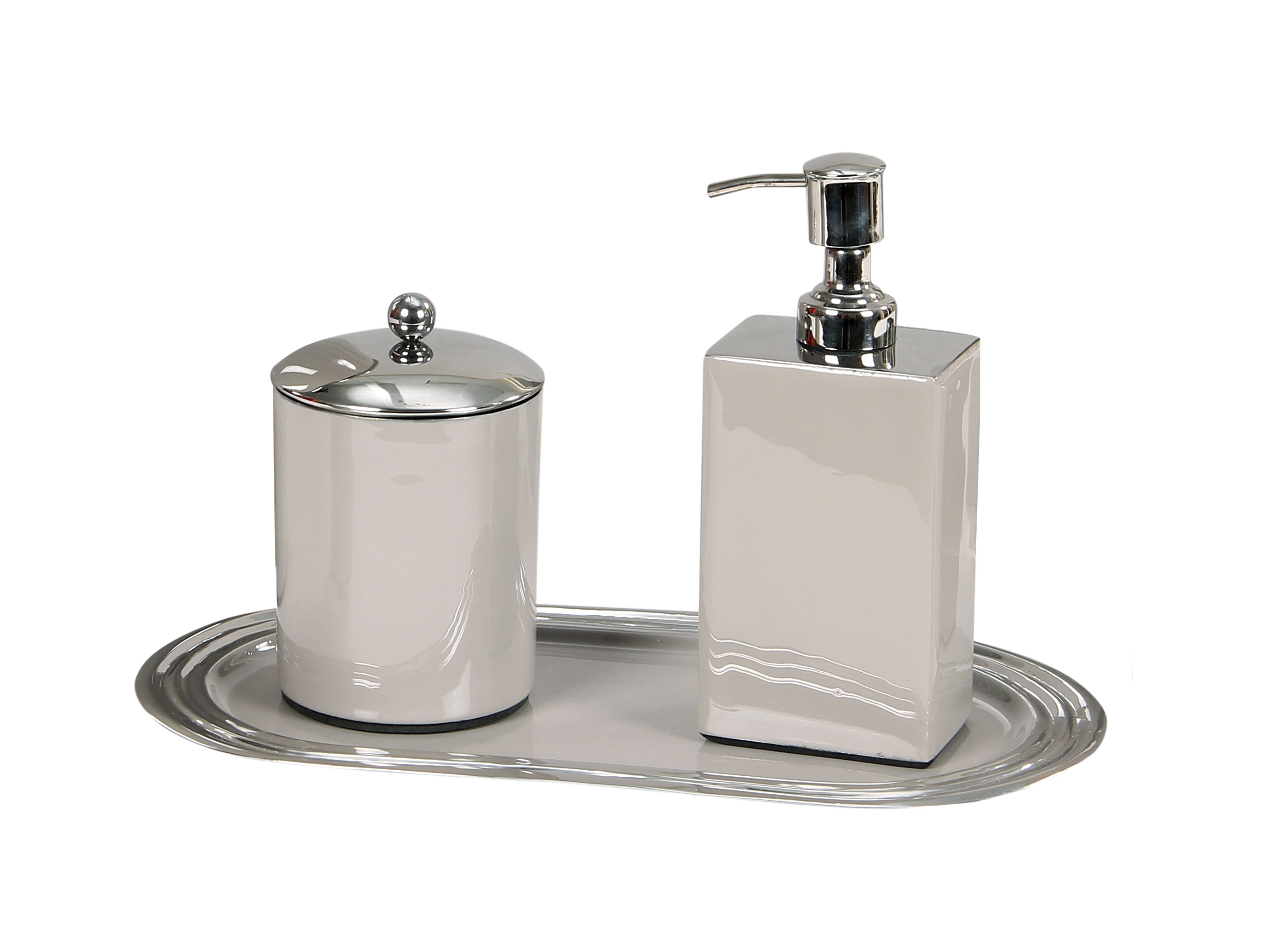 Better Trends Trier 3 Piece Stainless Steel Bath Accessories Set, for ...