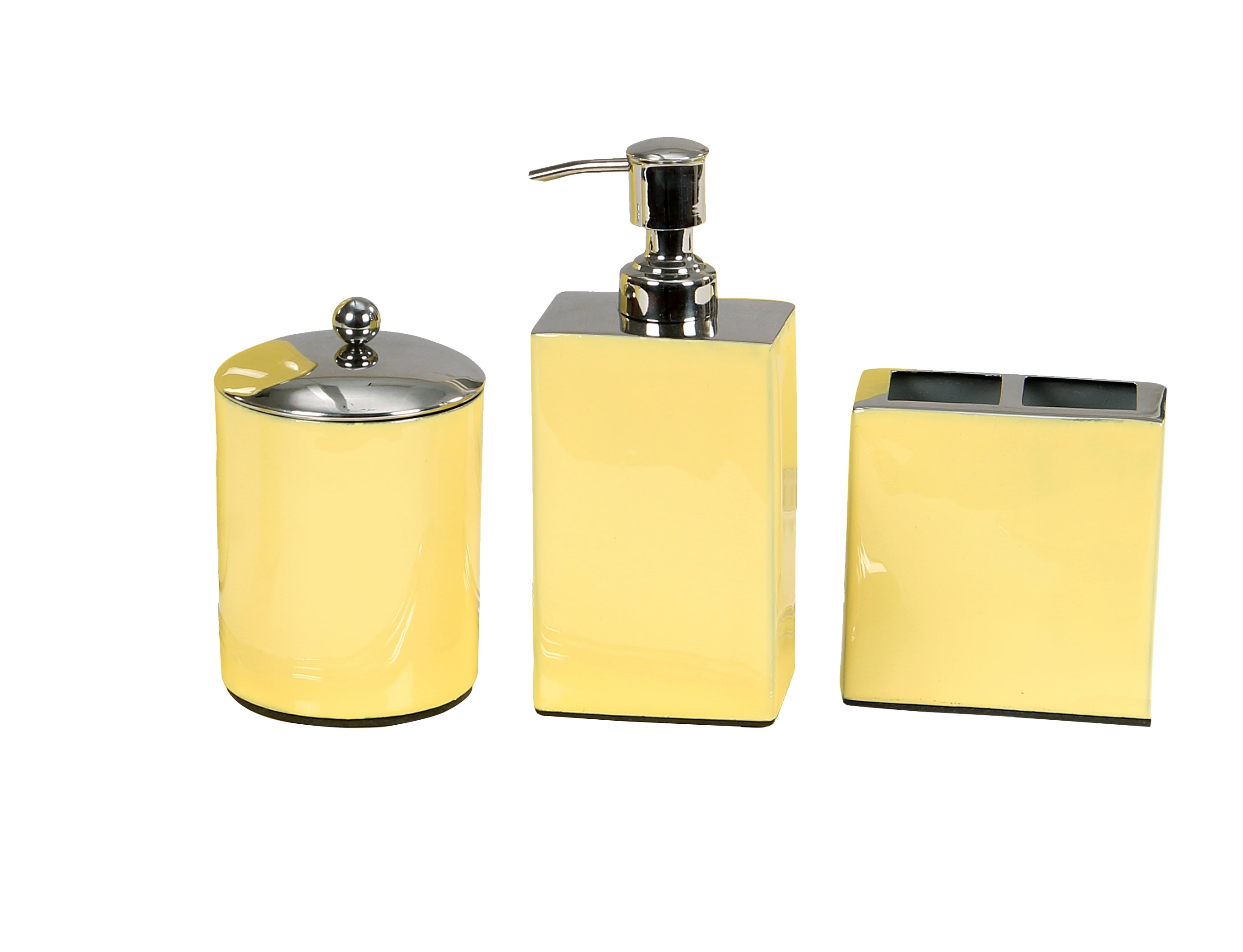 Better Trends Trier Stainless Steel 3 Piece Bath Accessories Set, for ...