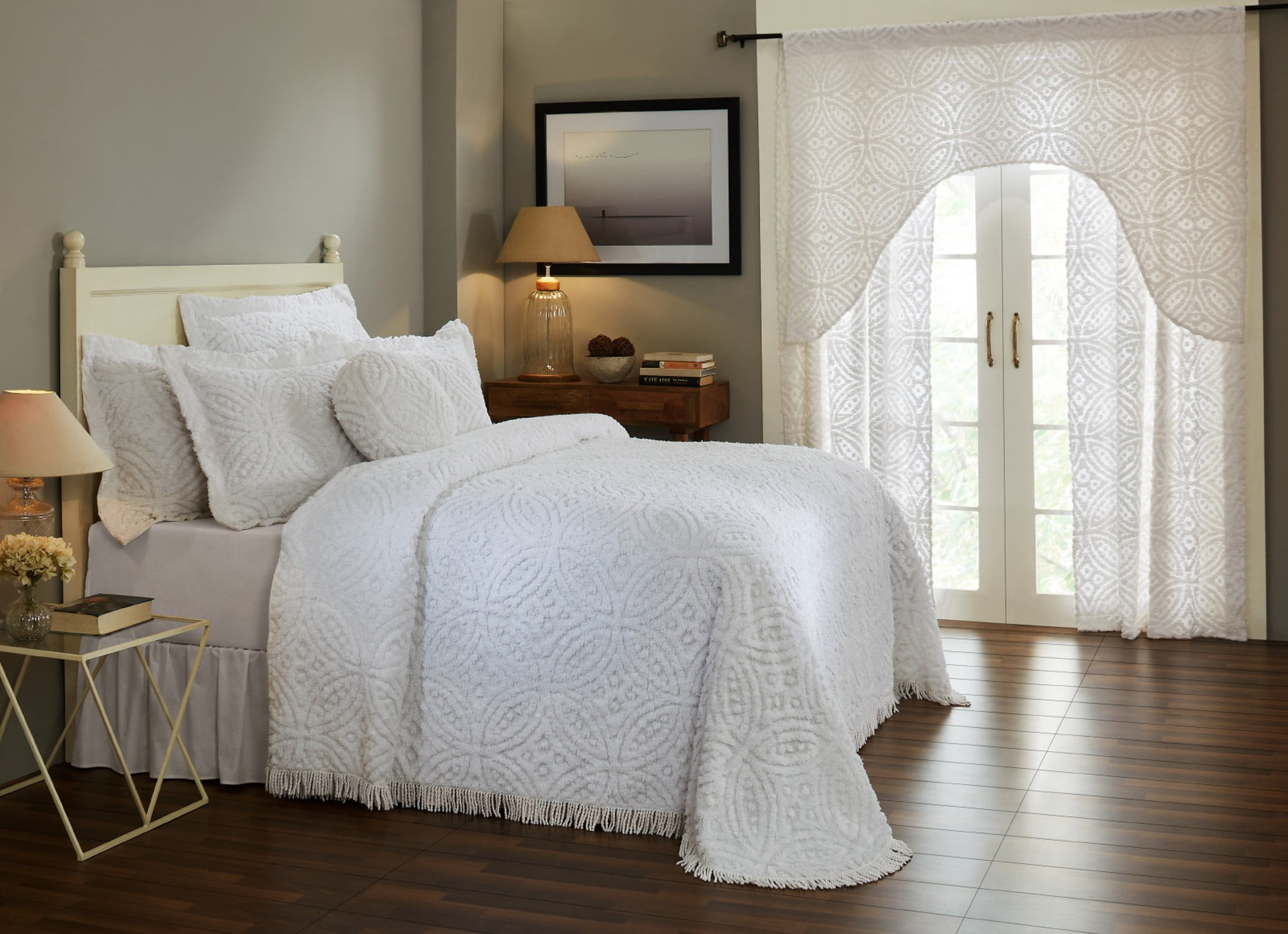 Better Trends Chenille Bedspread For King Size Bed 100% Cotton ...