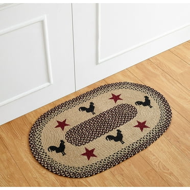 Better Trends Woodbridge Braid Reversible Indoor Area Utility Rug, 100% ...