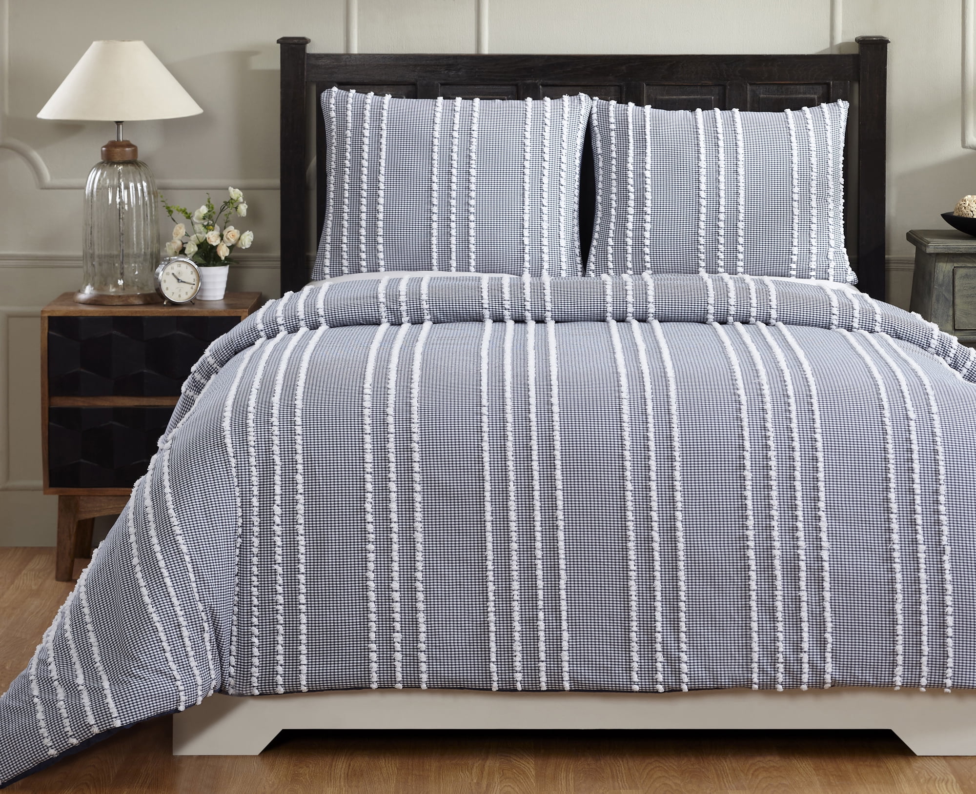Better Trends Winston Collection in Stripes Design 100% Cotton Tufted ...