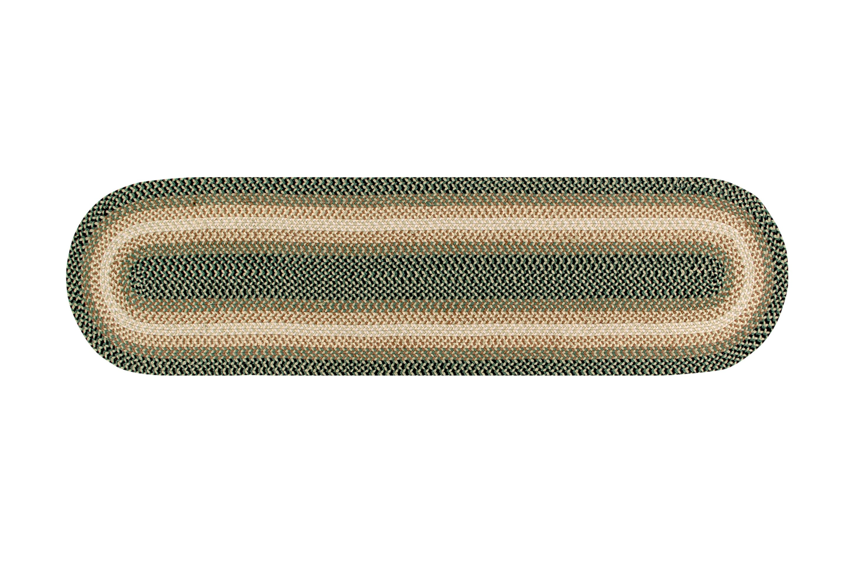 Better Trends Braided Runner Rug 24"x 108" 100% Wool Rug for Indoor Use ...