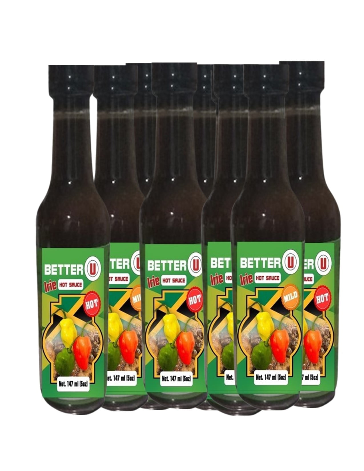 Better U Irie Hot Sauce Combo 12 Pack, 5 Oz for Breakroom - Walmart ...