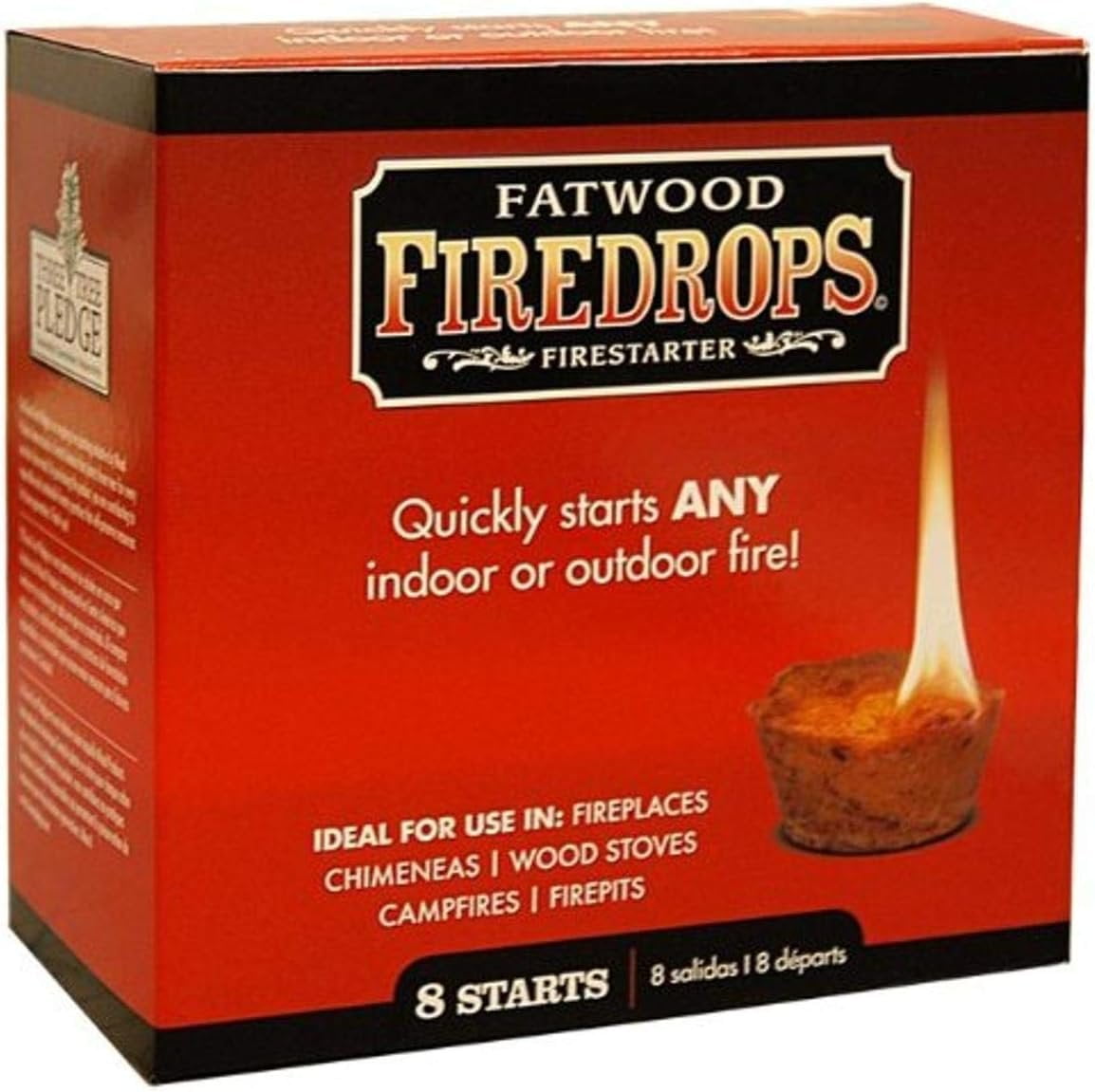 Better Wood Products Fatwood Firedrops Firestarters, 8-Count - Walmart.com