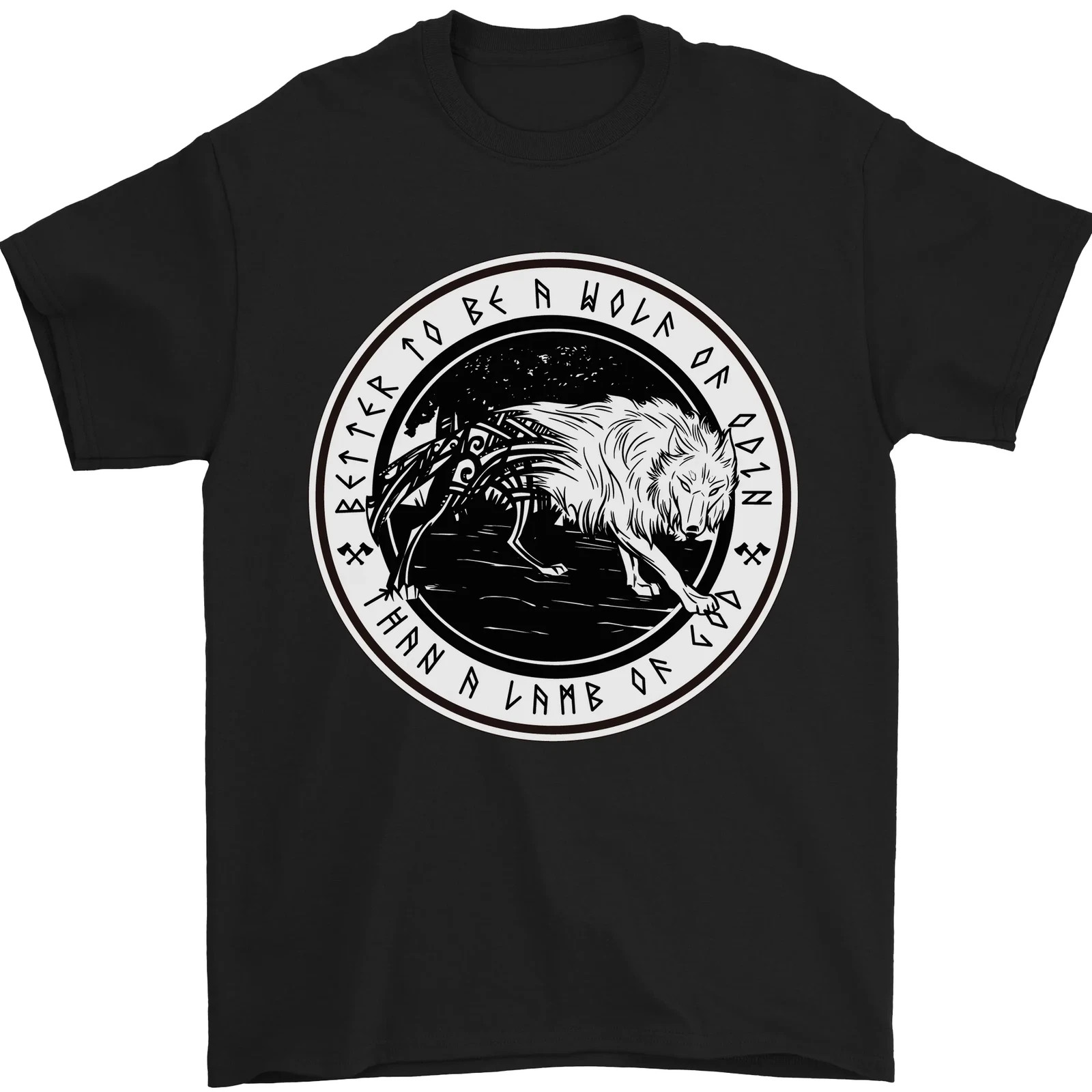 Better a Wolf of Odin Than Lamb of God Tee, Viking Norse Shirt – Unisex ...