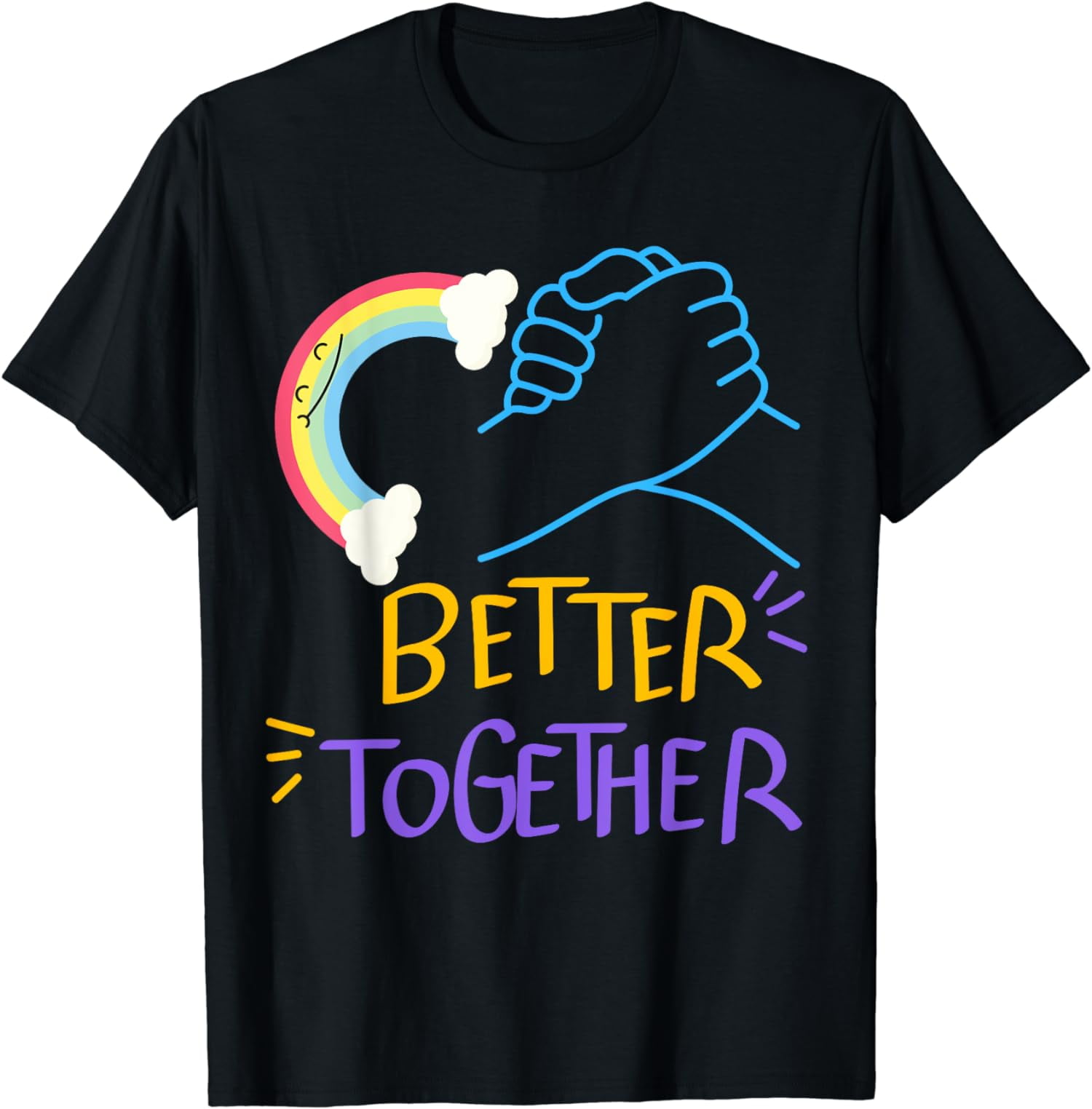 Better be Together Couples Walk Forward Encourage Smile T-Shirt ...