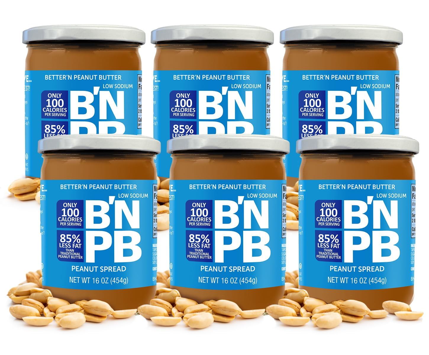 Better'n Peanut Butter 6 Pack Variation (1 Pound (Pack of 6), Peanut ...