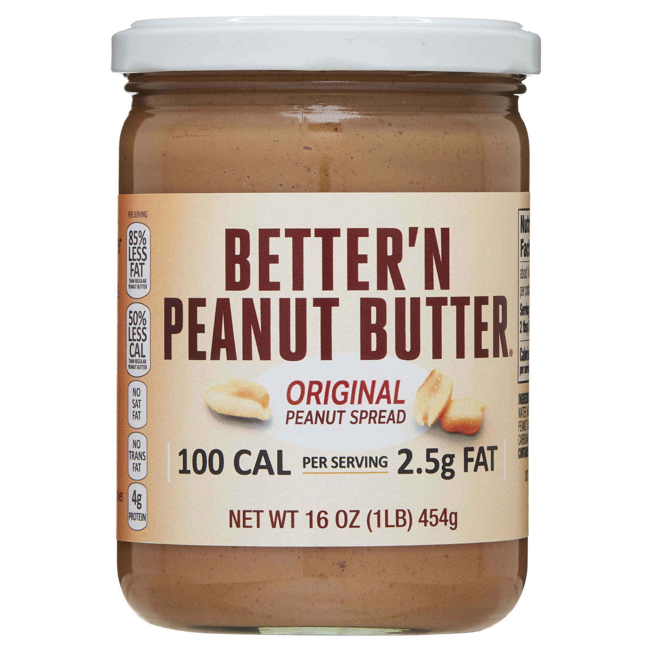 Better'n Peanut Butter Original - 100 Calories, Lower Fat - 16 oz ...