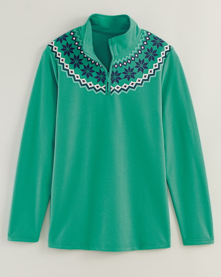 Blair Better Than Basic Everyday Quarter Zip Top - Walmart.com