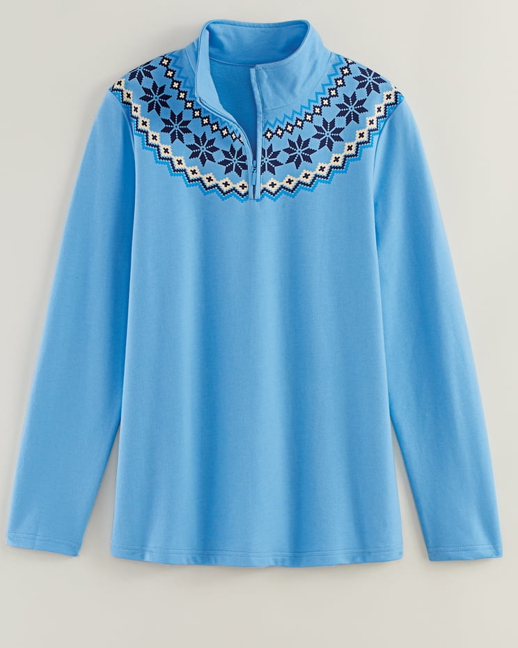 Blair Better Than Basic Everyday Quarter Zip Top - Walmart.com