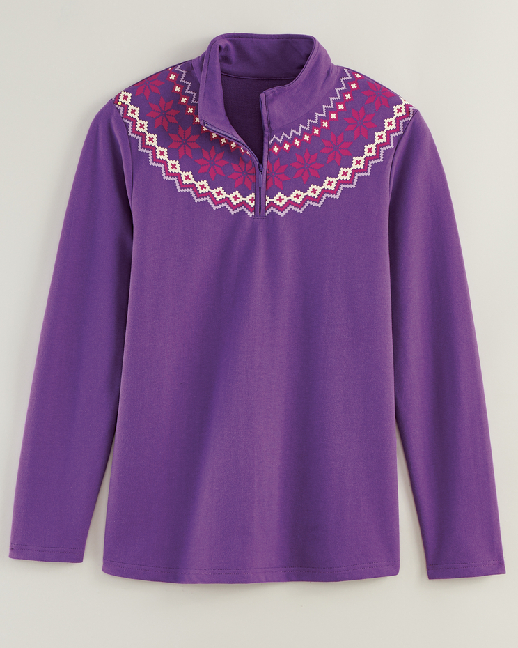 Blair Better Than Basic Everyday Quarter Zip Top - Walmart.com