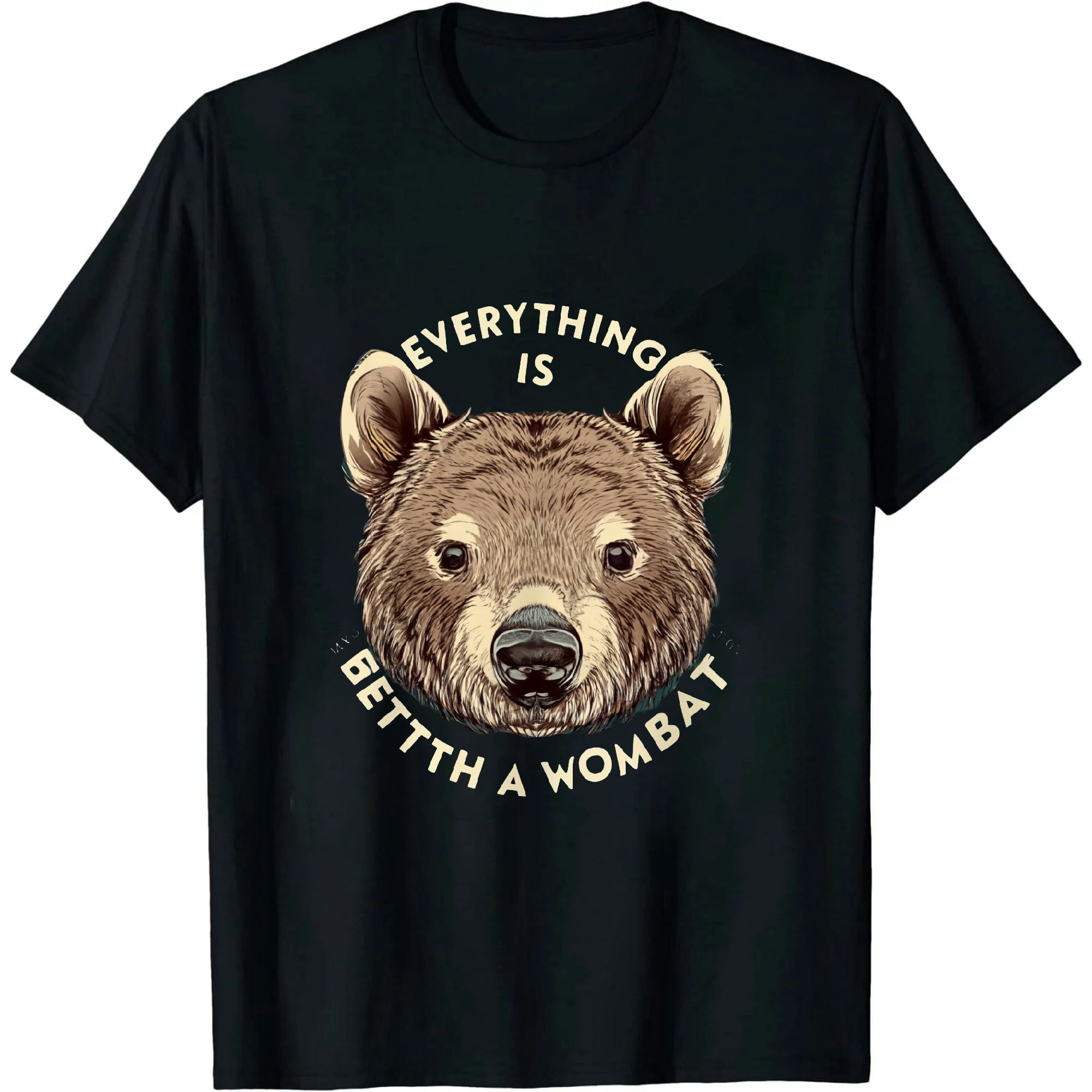 Better with Wombat Australia marsupial wombat T-Shirt - Walmart.com