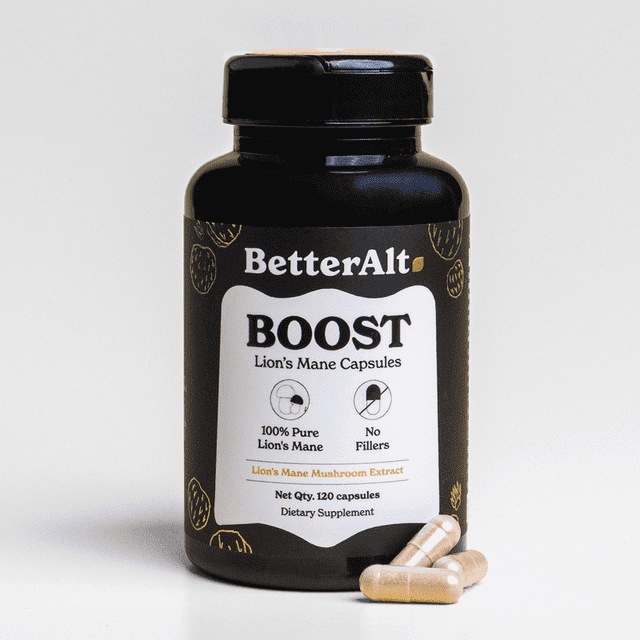 Better Alt Lions Mane Mushroom Extract Pills for Mental Clarity & Focus ...