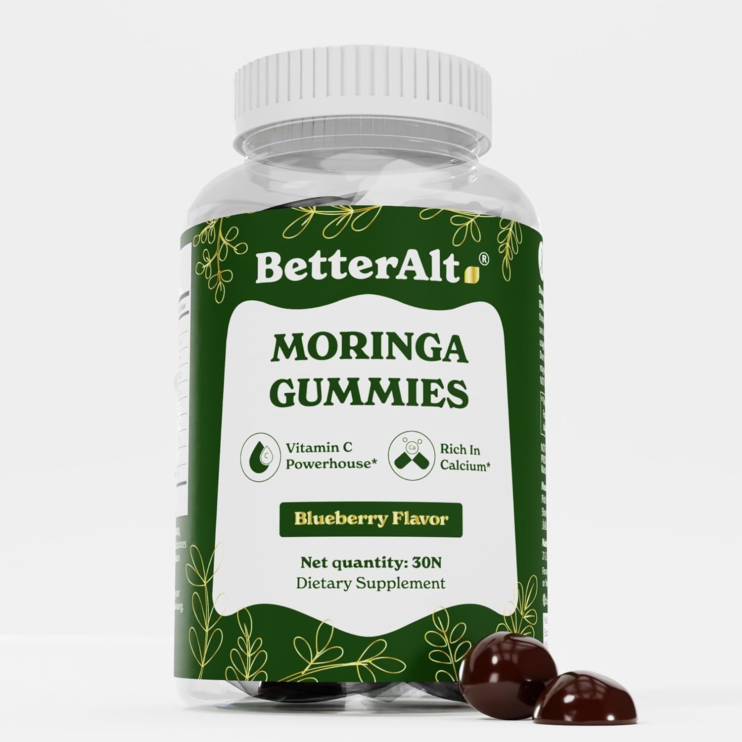 Better Alt Pure Moringa Gummies - Helps Boost Energy & Gut Health ...