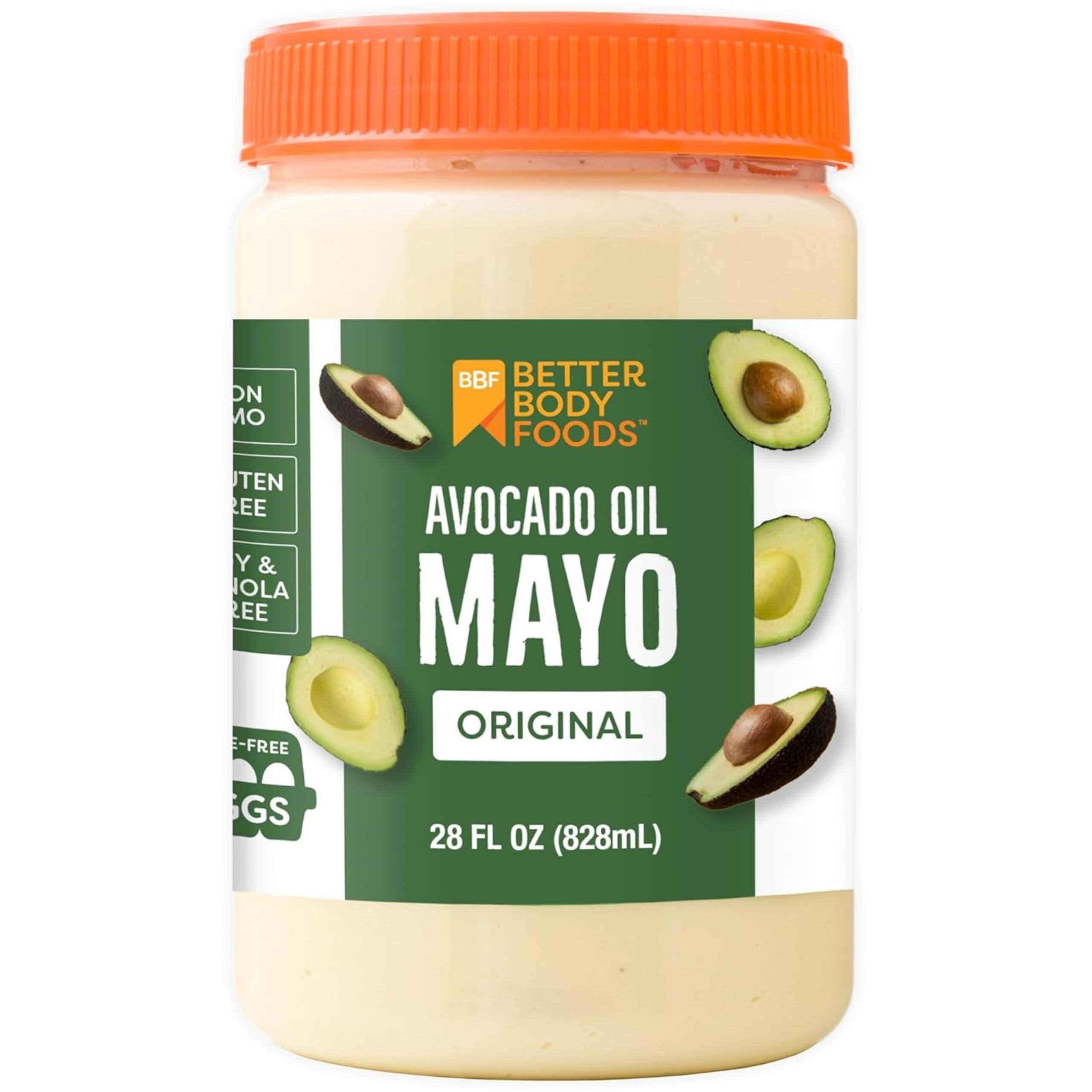 BetterBody Foods Avocado TWE5 Oil Mayonnaise, Non-GMO Mayo Spread Made ...