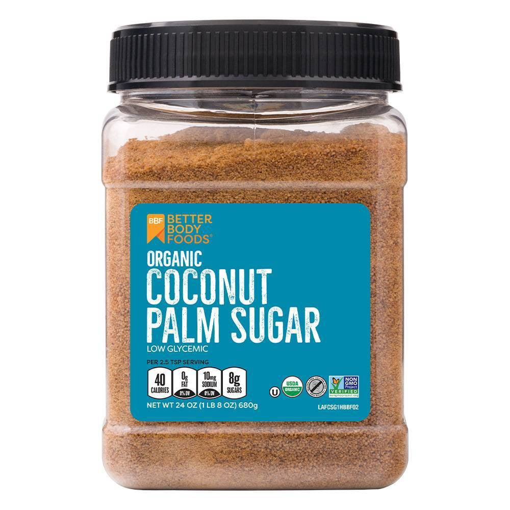 Better Body Foods Organic Coconut Palm Sugar 24 oz (Pack of 12 ...