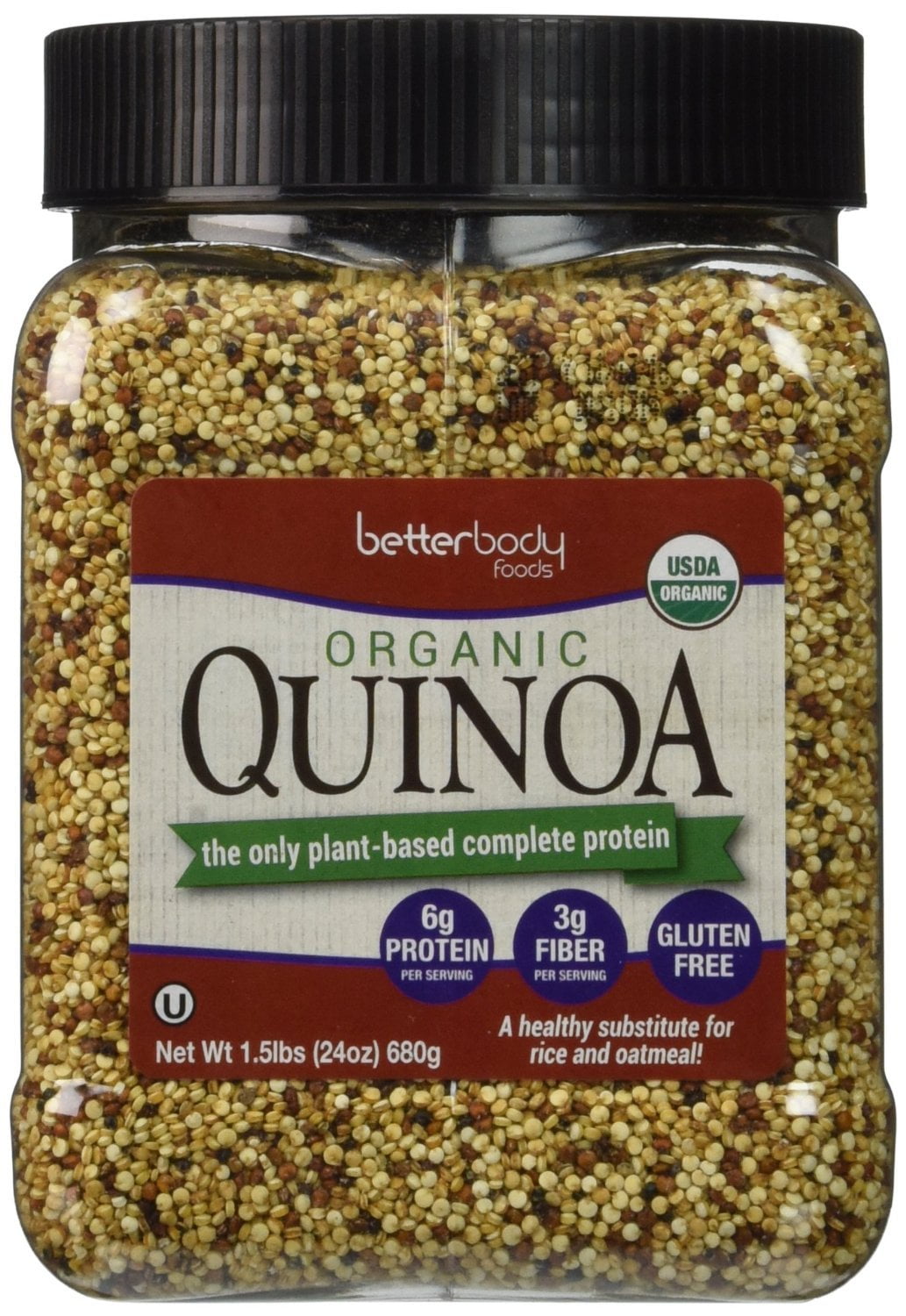 Betterbody Foods Organic Quinoa Medley 1.5 Pound (Pack of 14) - Walmart.com